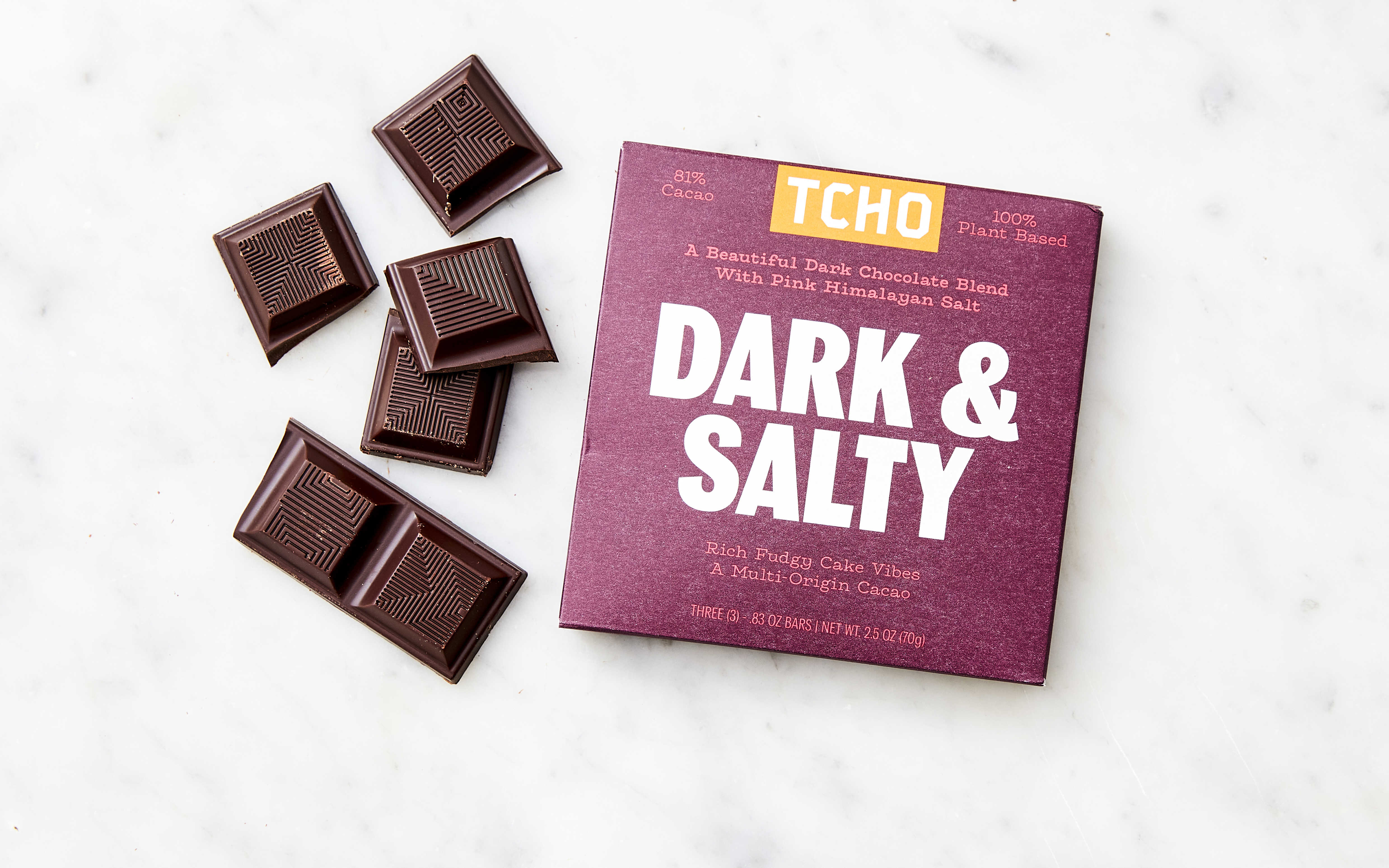Organic Dark & Salty Dark Chocolate Bar | 2.1 oz | TCHO | Good Eggs
