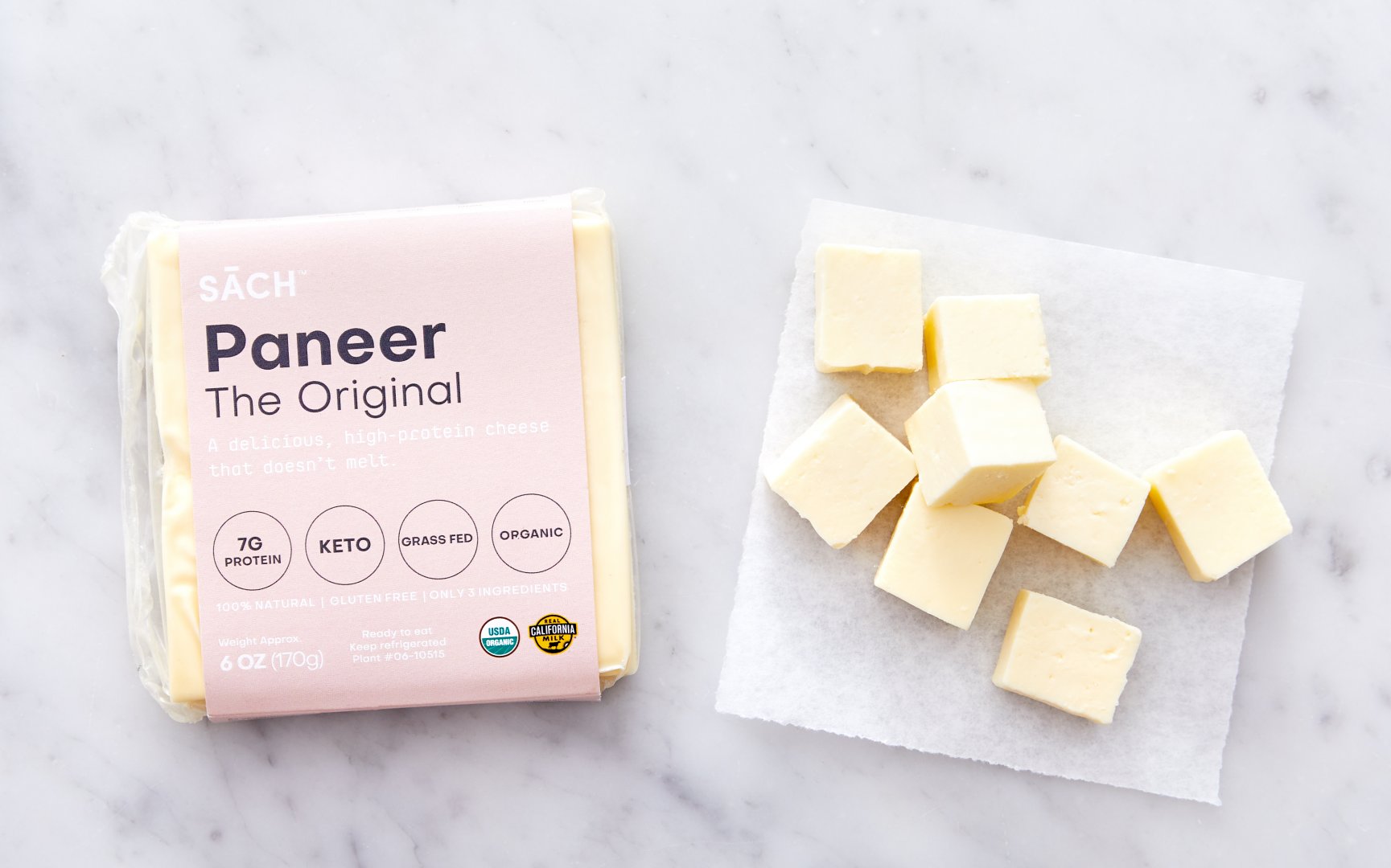 Original Sea Salt Paneer | 6 oz | Sach Foods | Good Eggs