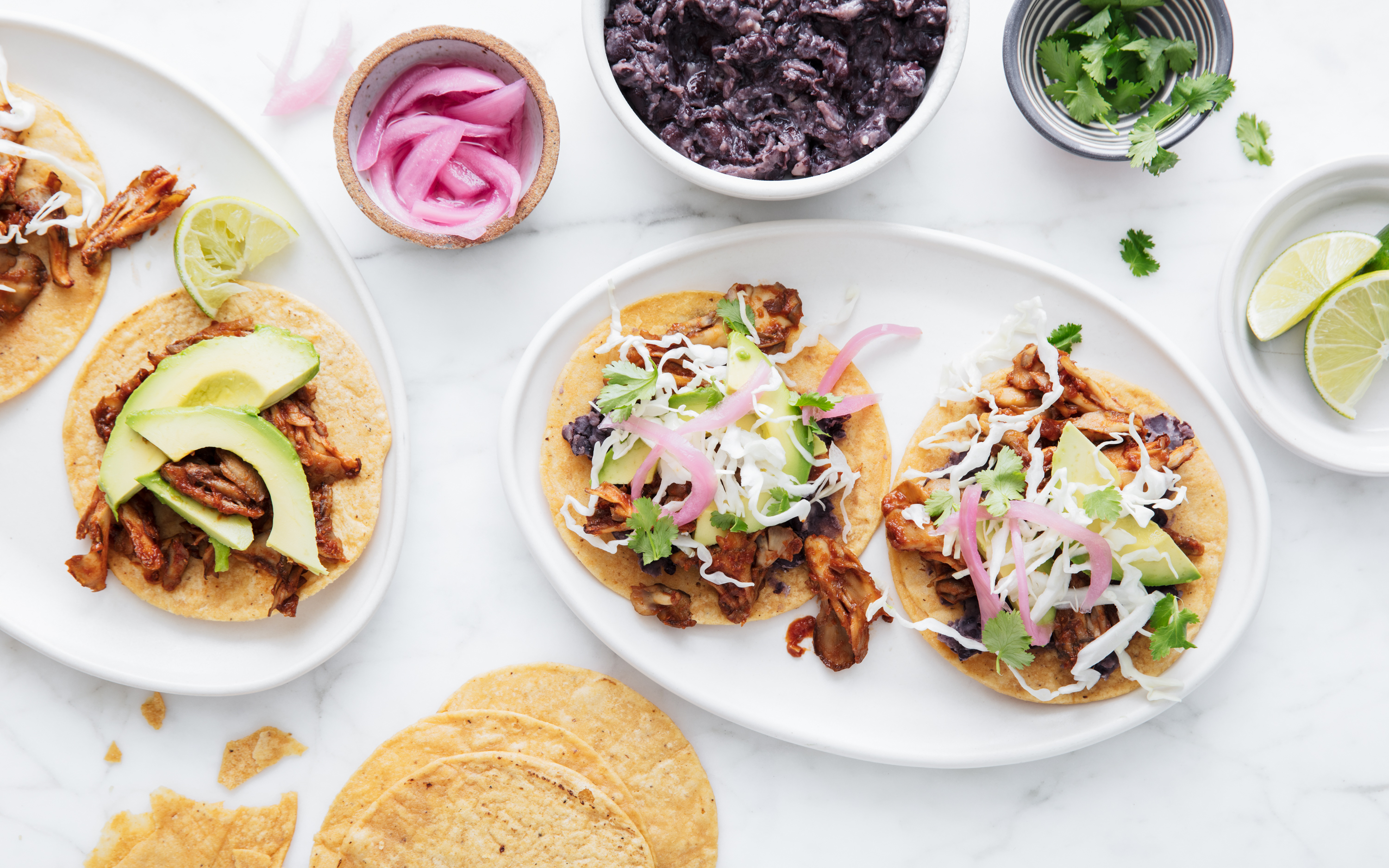 Mushroom Tinga Tostadas | 3 servings | Good Eggs Meal Kits | Good Eggs
