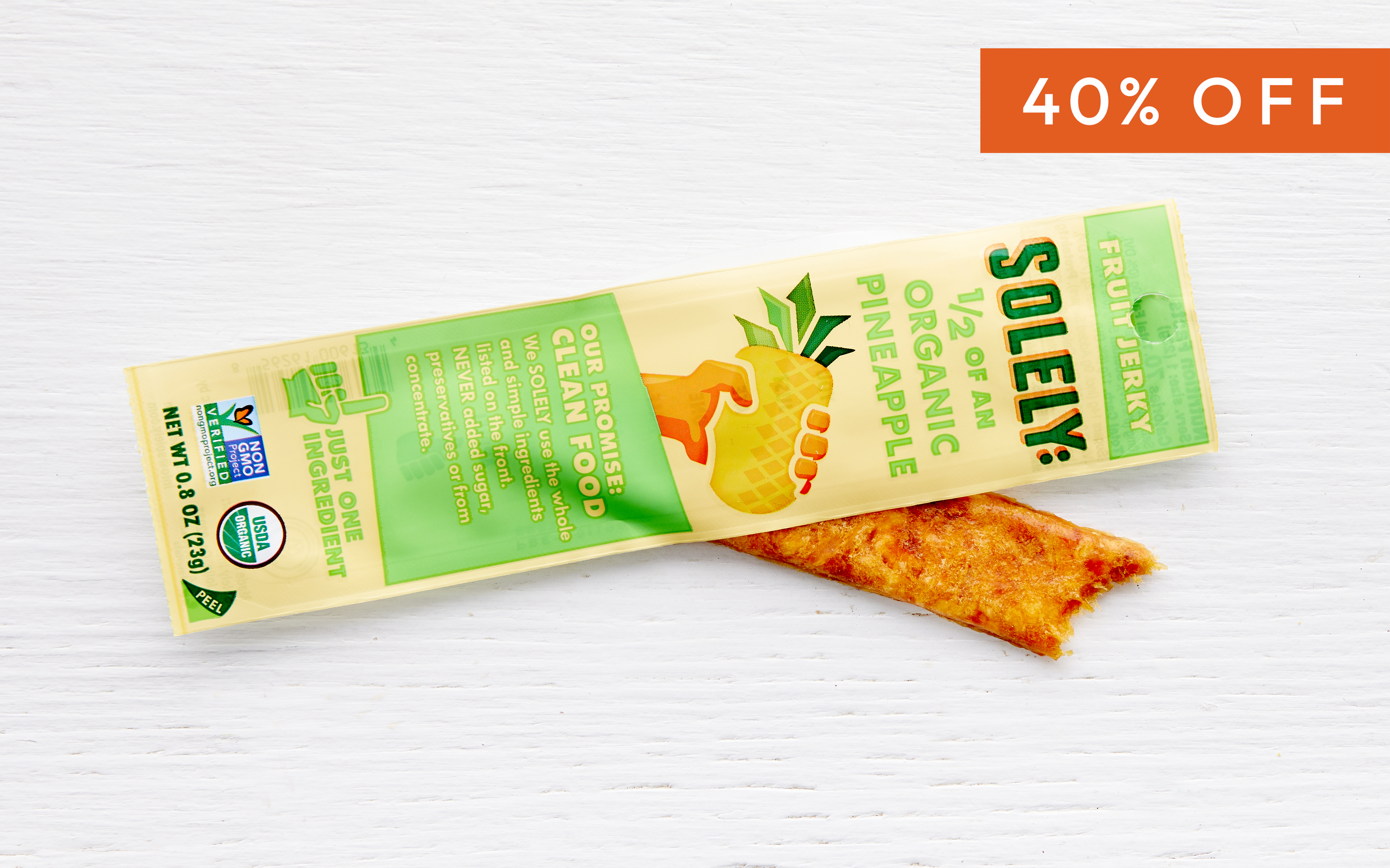 Organic Pineapple Fruit Jerky | Solely | Good Eggs