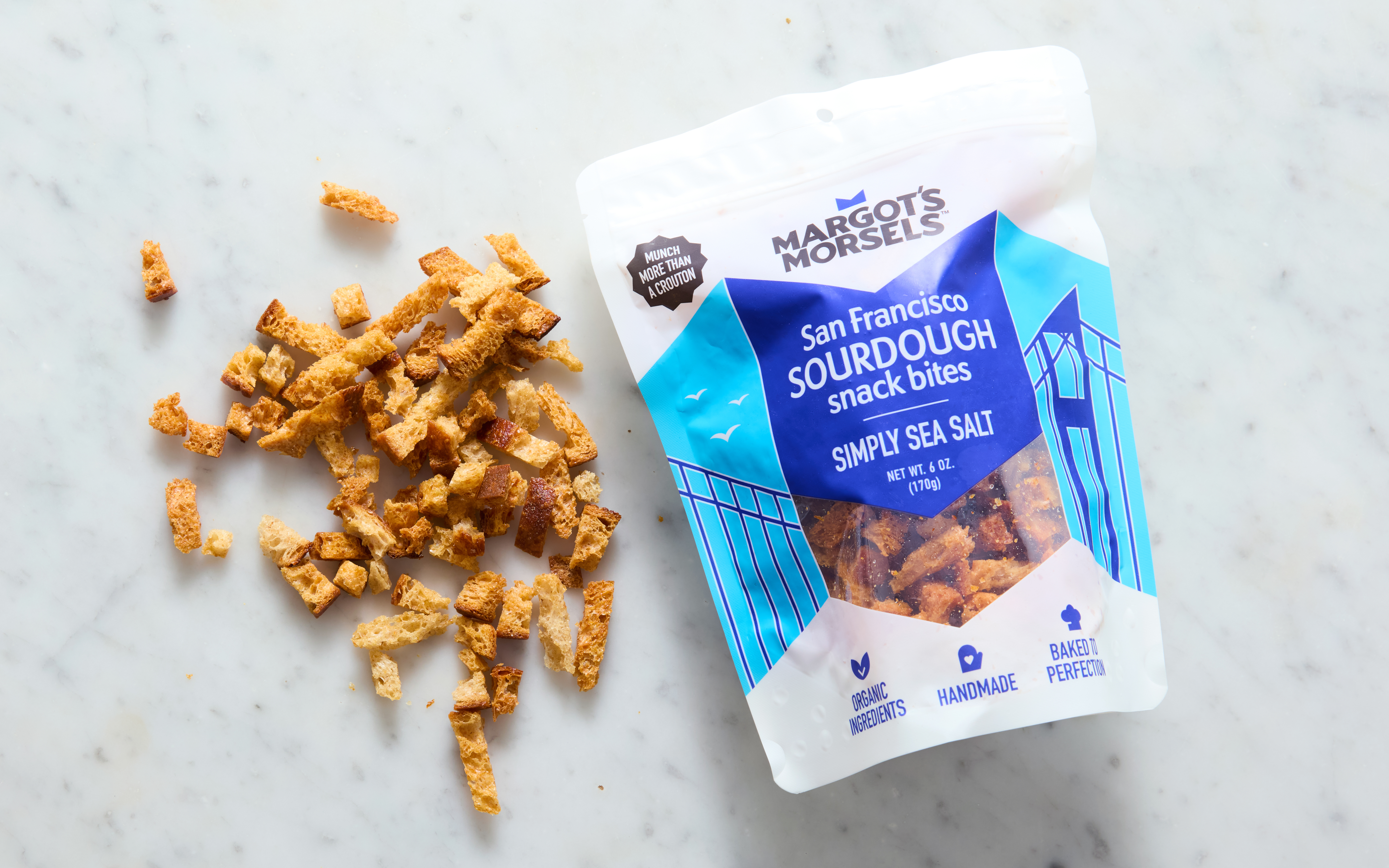 Simply Sea Salt Sourdough Snack Bites | 6 oz | Margot's Morsels | Good Eggs