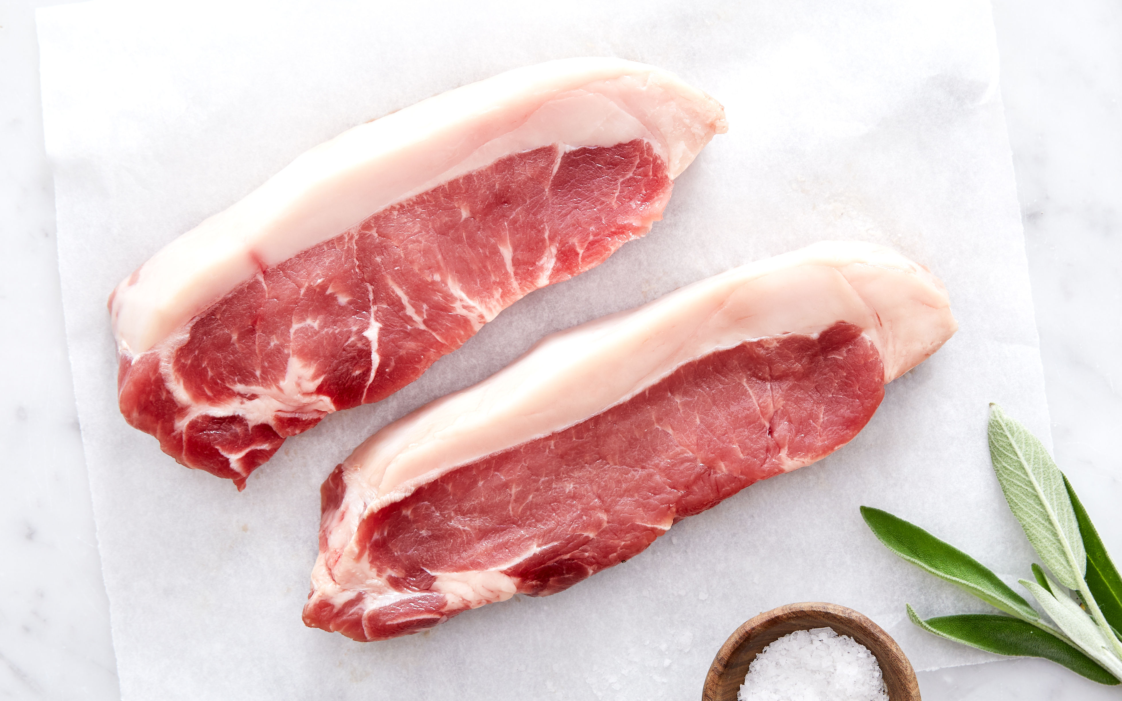 Iberico Pork Boneless Loin Chops (Frozen) | 1 lb | Encina Farms | Good Eggs