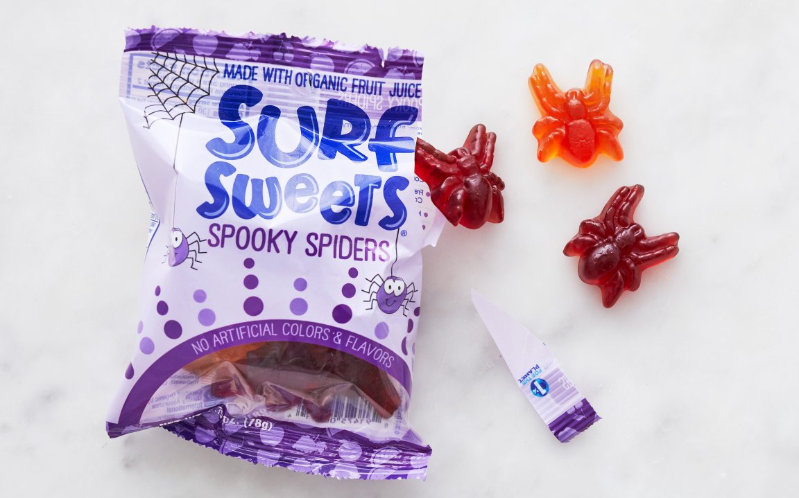 Spooky Gummy Spiders | 2.75 oz | Surf Sweets | Good Eggs