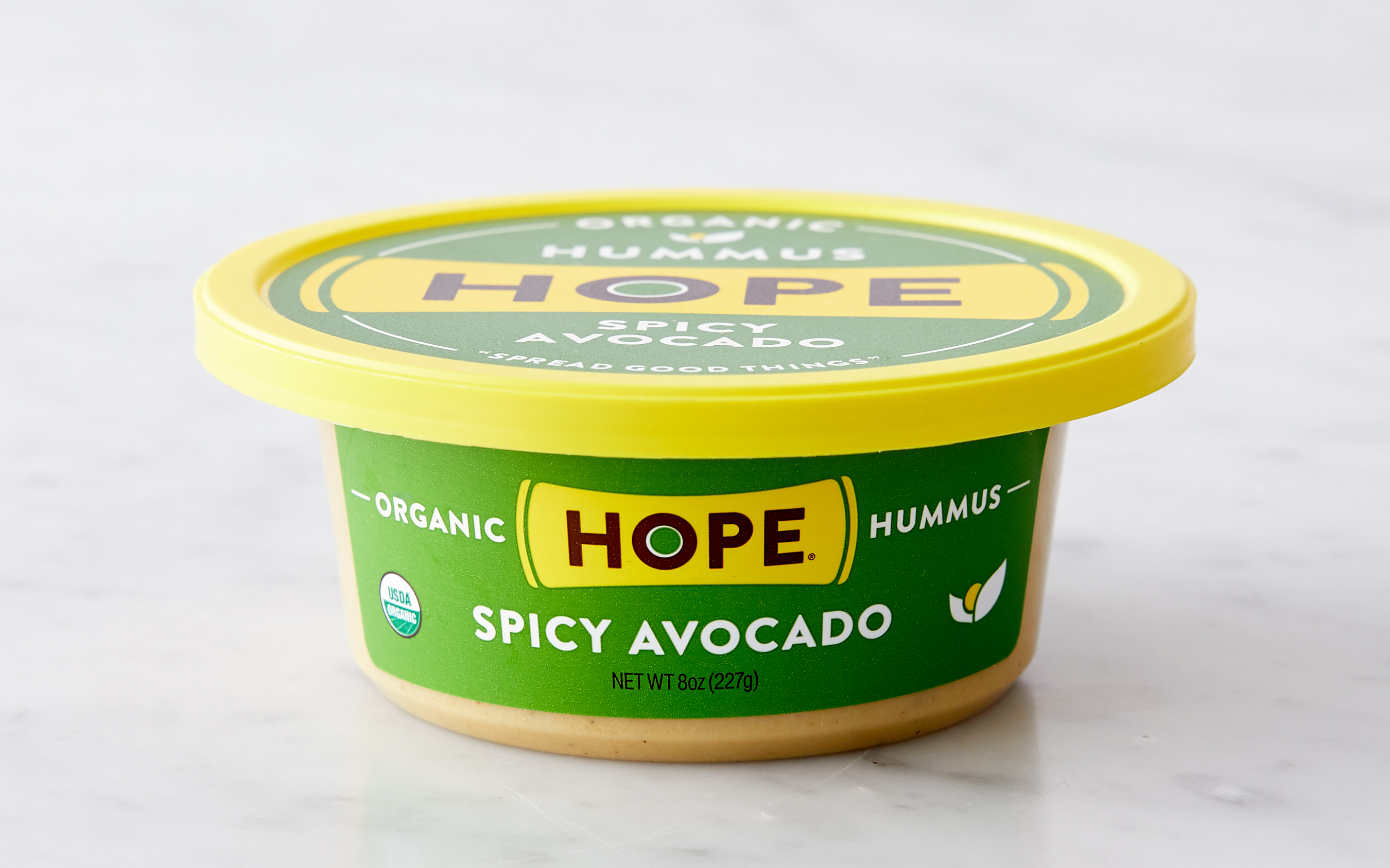 Organic Spicy Avocado Hummus | 8 oz | Hope Foods | Good Eggs