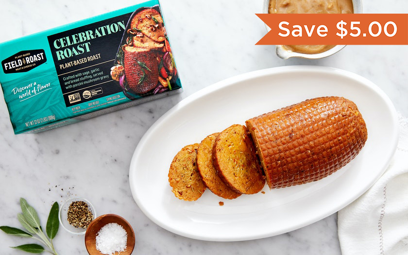 Vegan Celebration Roast with Porcini Mushroom Gravy - Field Roast ...