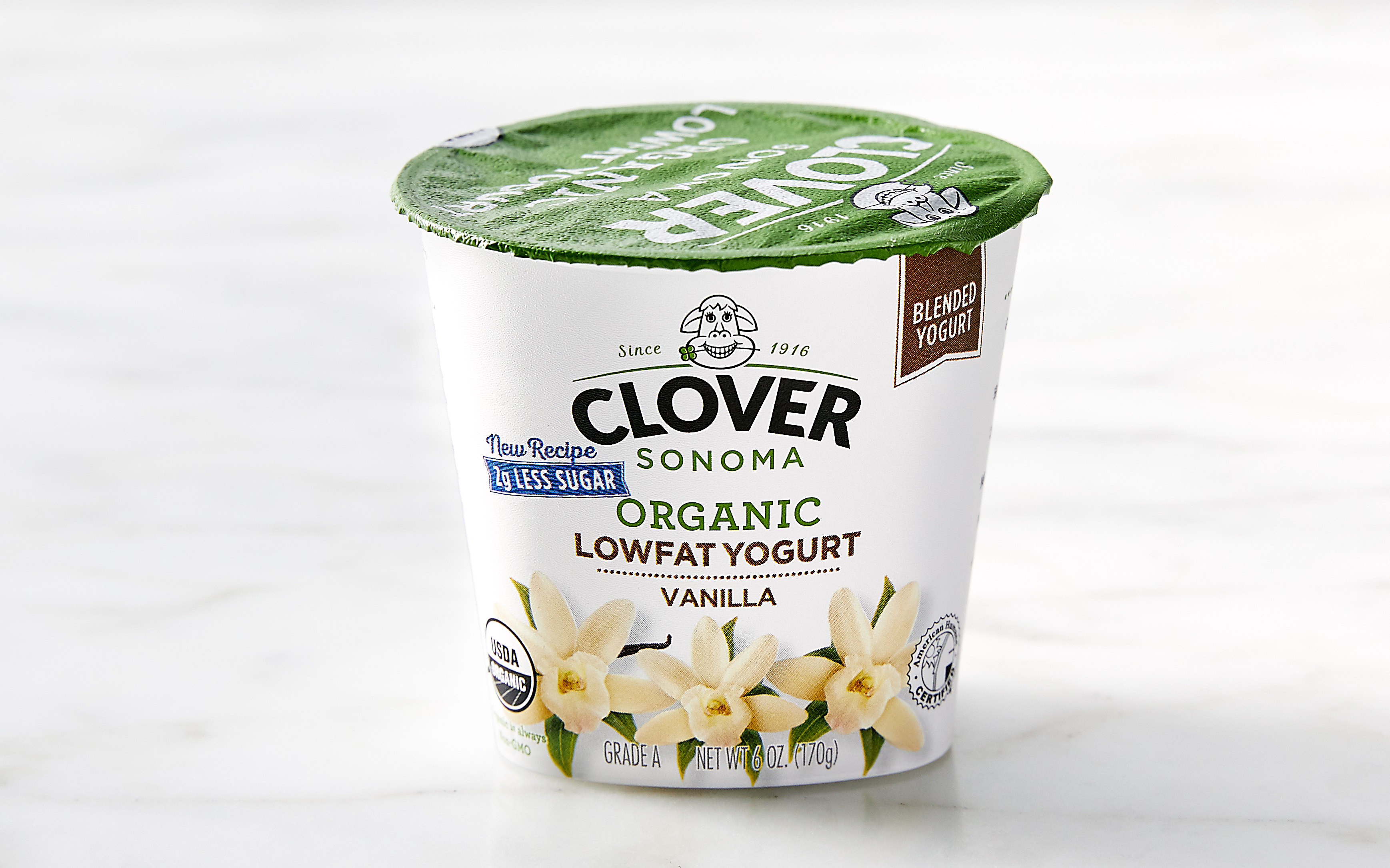 Organic Low Fat Vanilla Yogurt | 6 oz | Clover Sonoma | Good Eggs