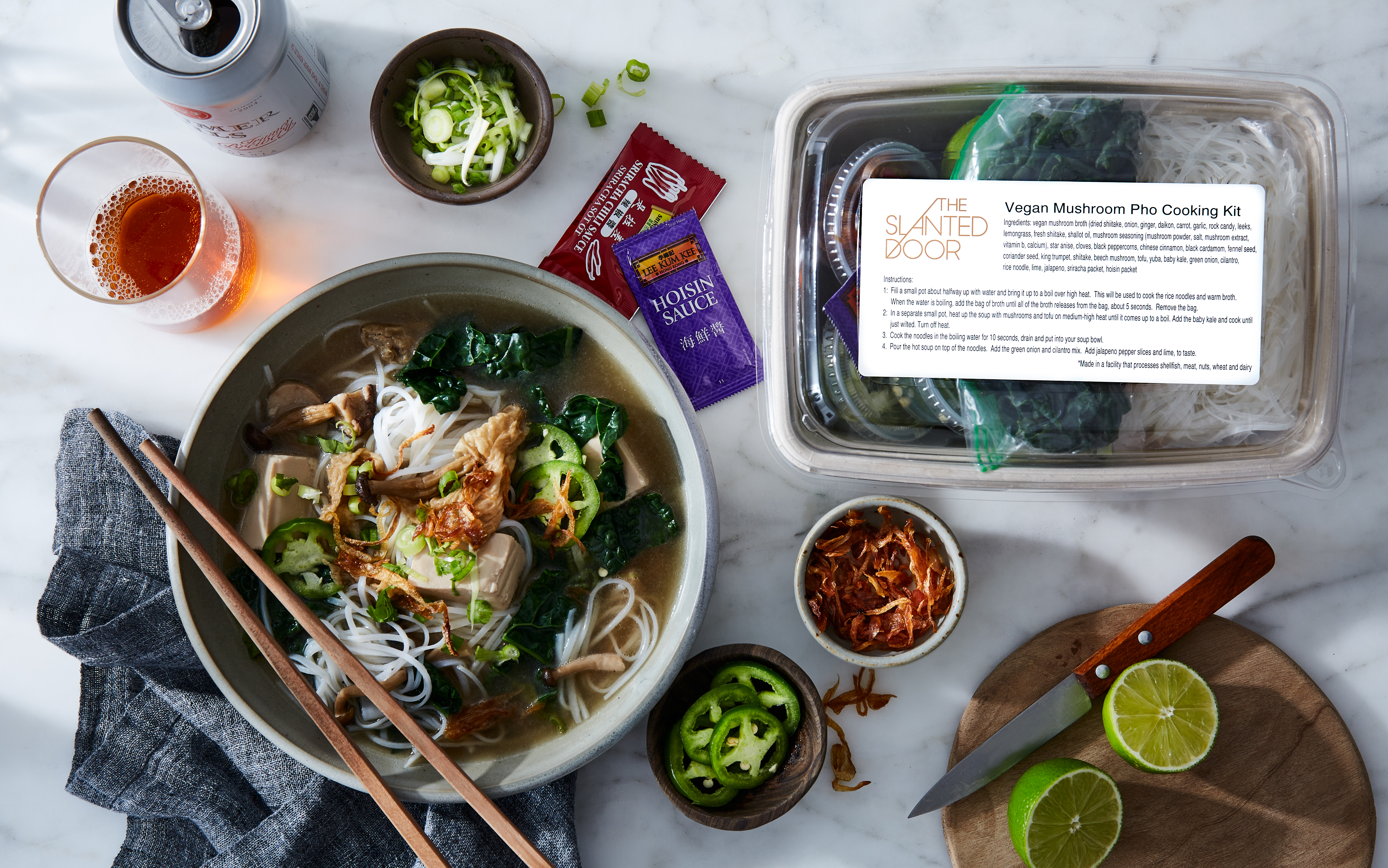 Vegan Mushroom Tofu Pho Meal Kit - The Slanted Door | Good Eggs