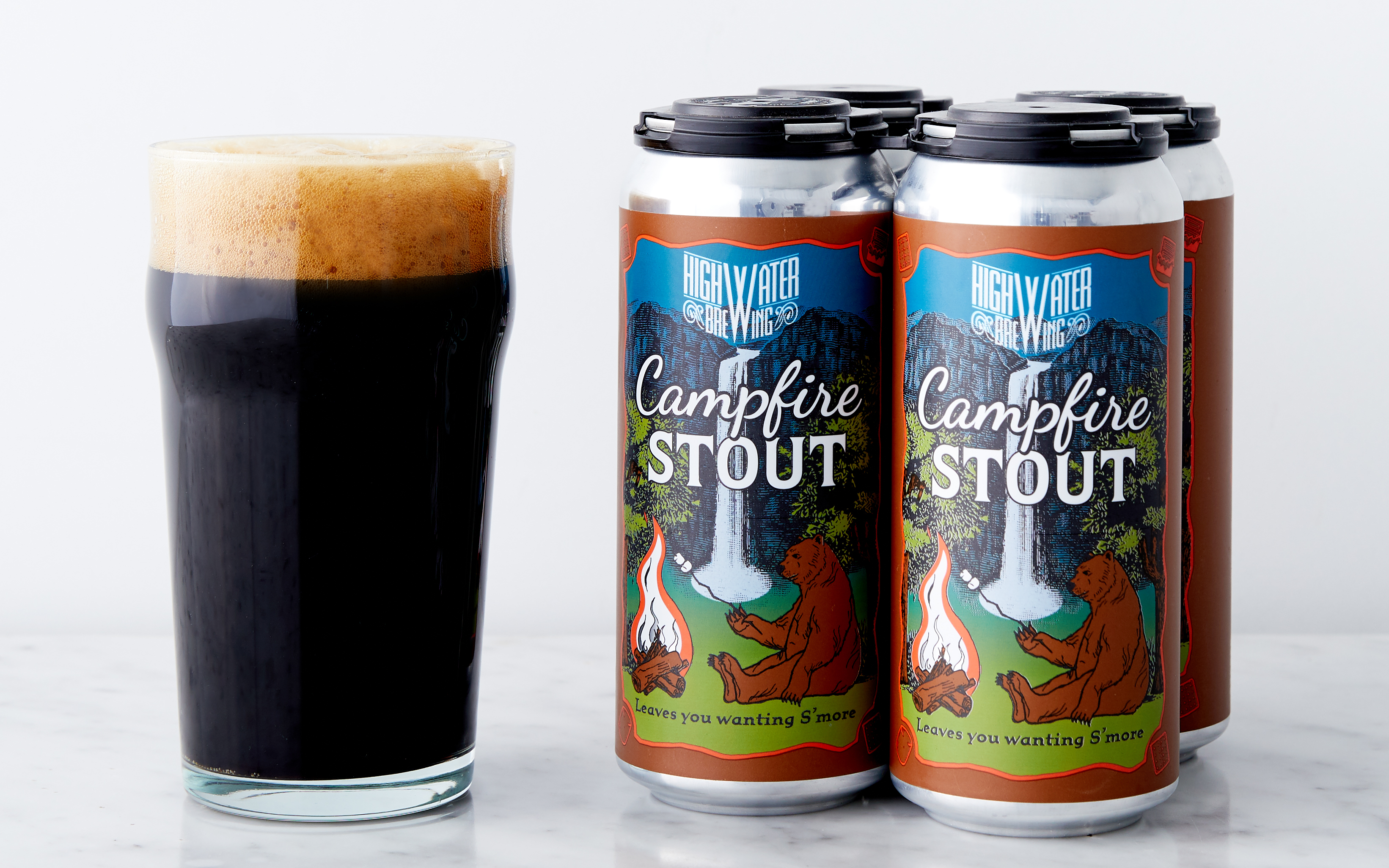 Campfire Stout | 4 count | High Water Brewing | Good Eggs
