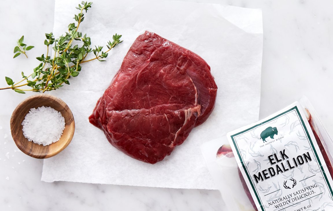 Grass-Fed Elk Medallion (Frozen) | 6 oz | The Honest Bison | Good Eggs