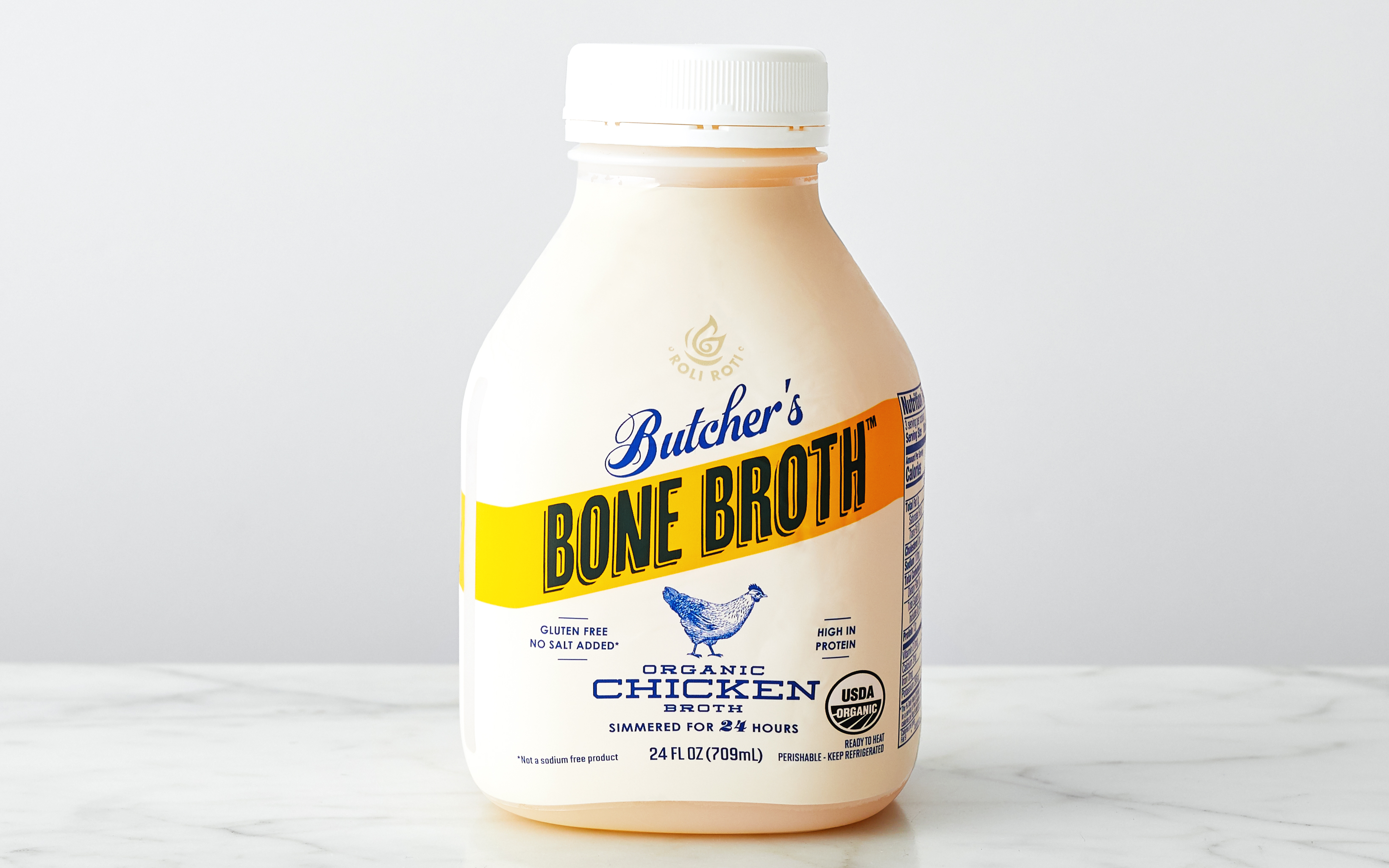 Butcher's Chicken Bone Broth | 24 fl oz | Roli Roti | Good Eggs