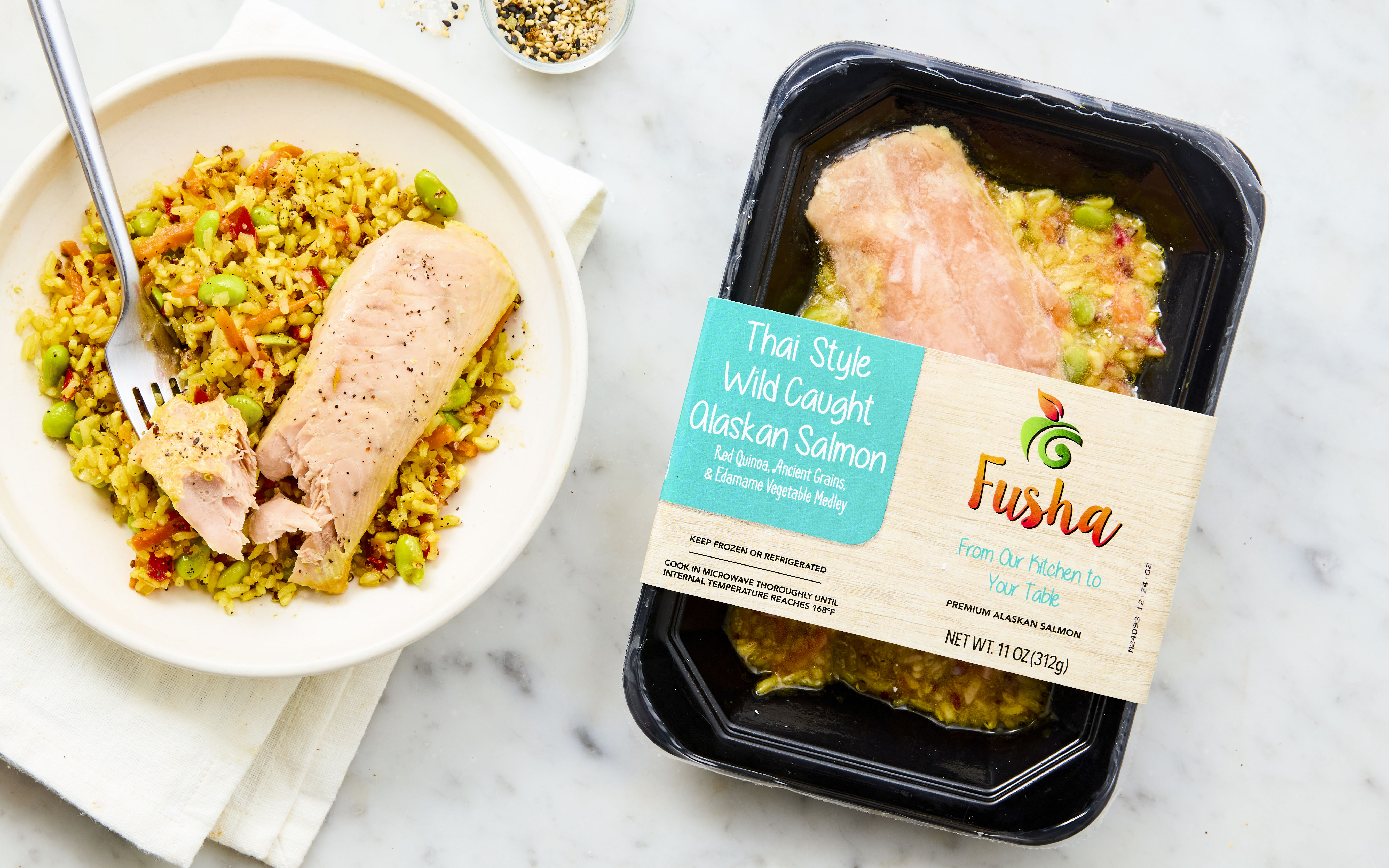 Thai-Style Wild Caught Alaskan Salmon | 11 oz | Fusha Foods | Good Eggs
