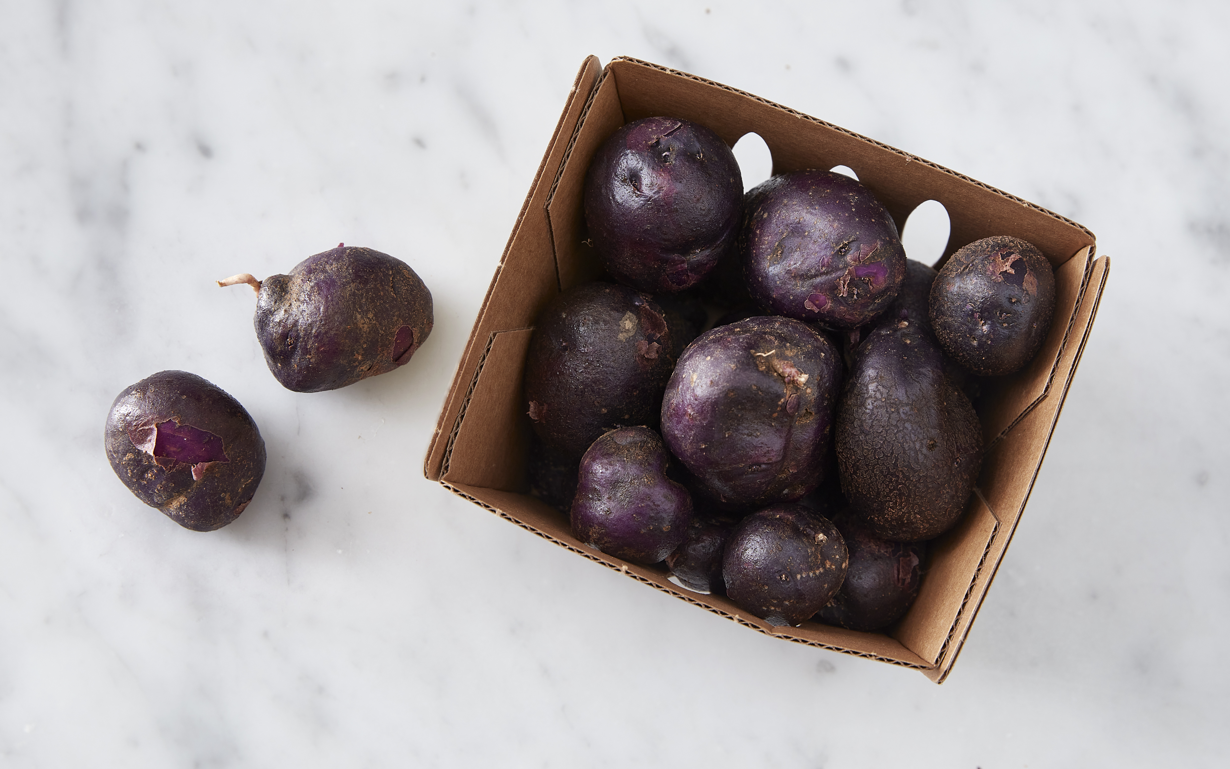 Organic New Russian Blue Potatoes | 1 lb | Full Belly Farm | Good Eggs