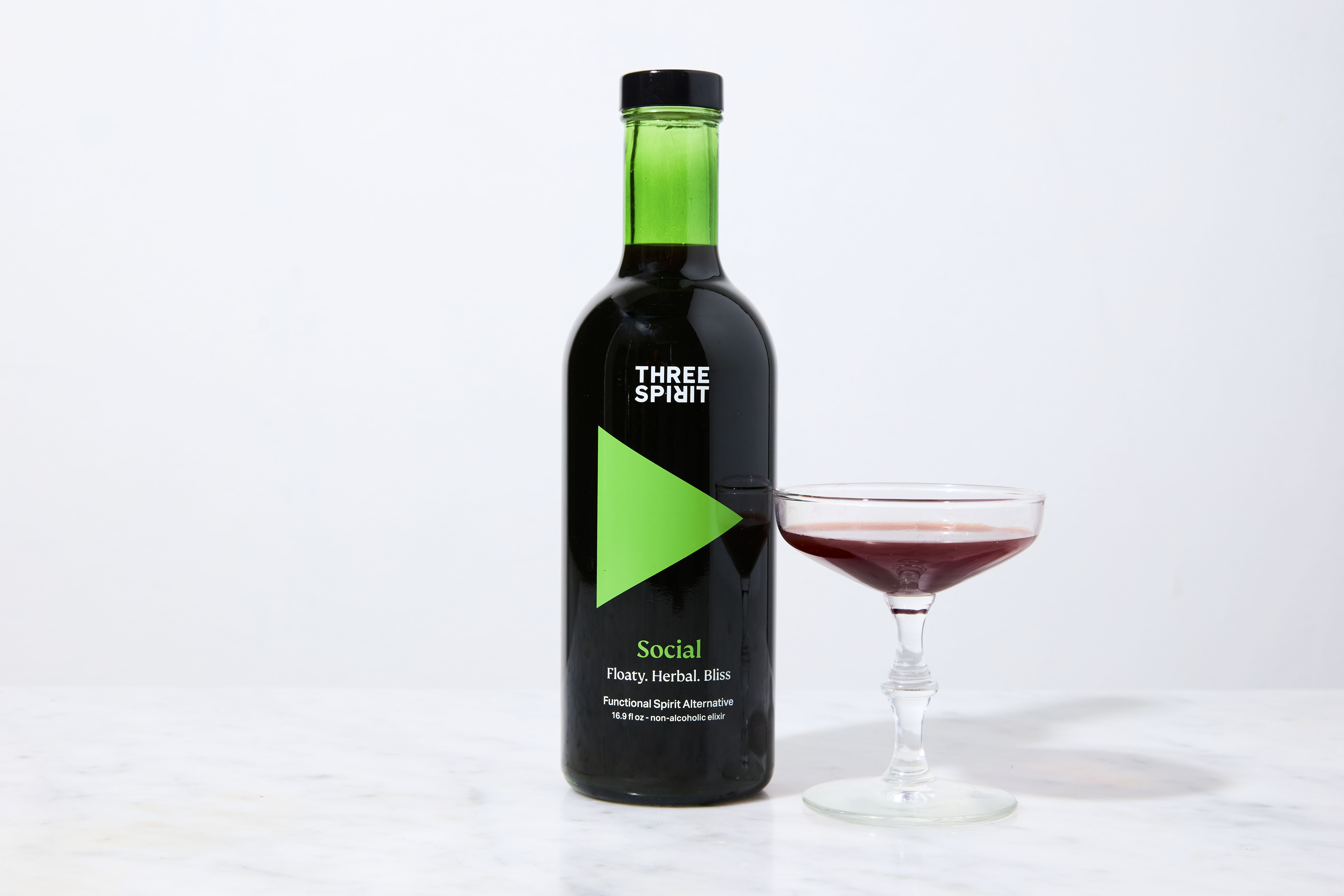 Social Non-Alcoholic Elixir | 16.9 fl oz | Three Spirit | Good Eggs