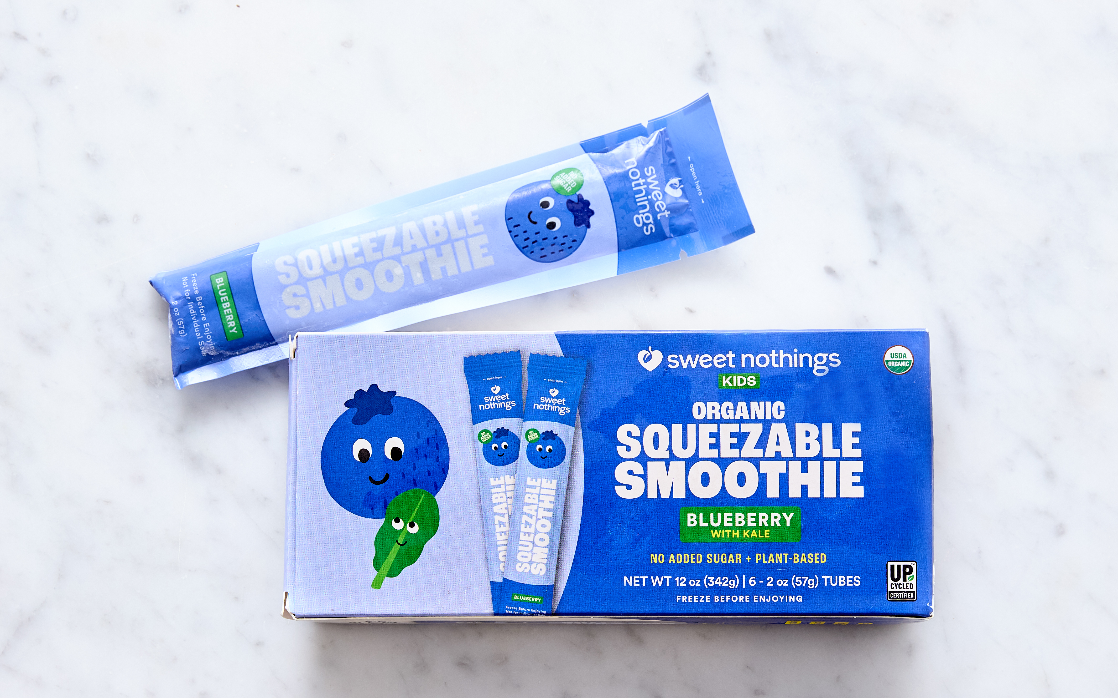 Blueberry Kale Kids Squeezable Smoothies | 12 oz | Sweet Nothings ...