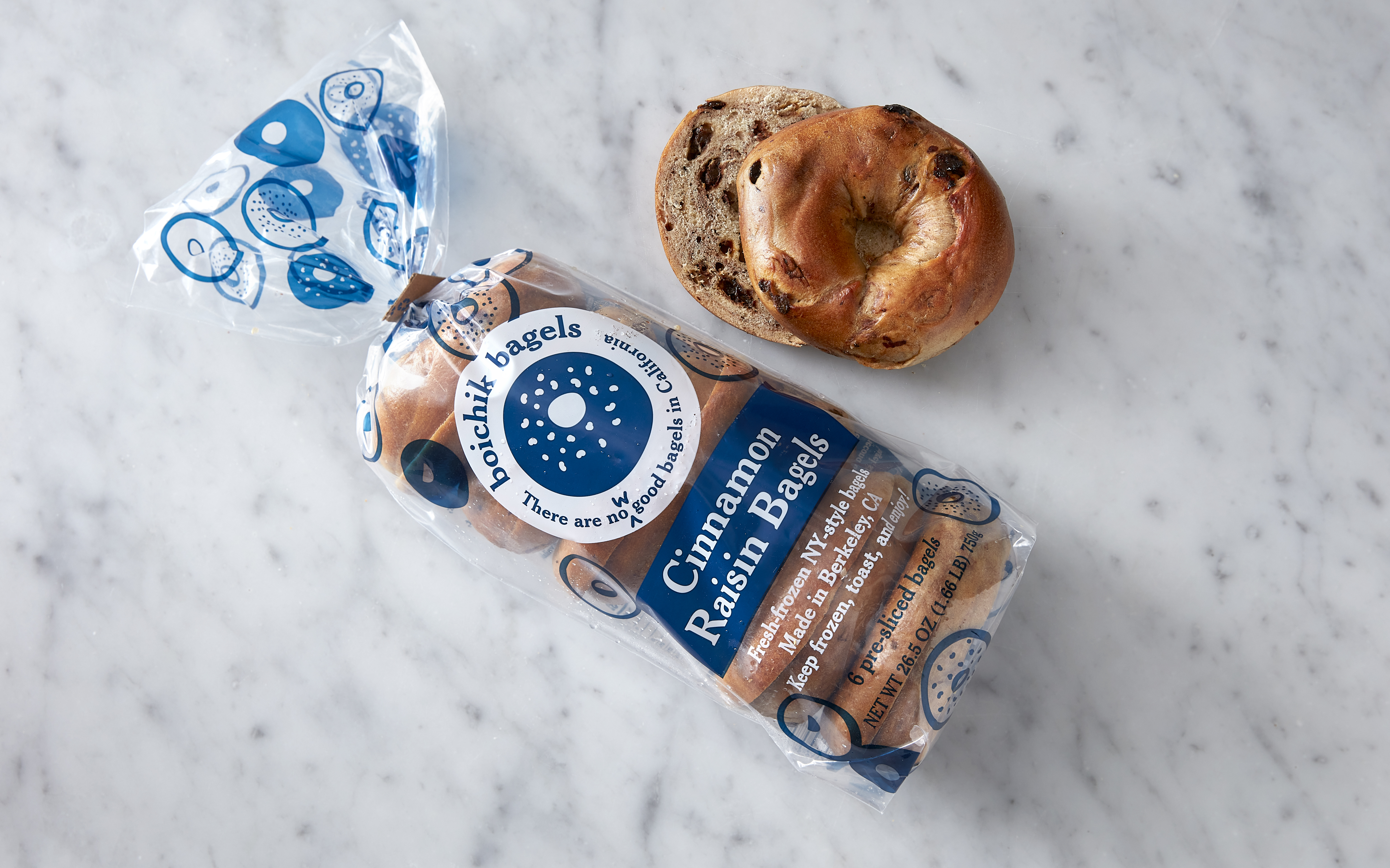 Cinnamon Raisin Bagels | 6 count | Boichik Bagels | Good Eggs