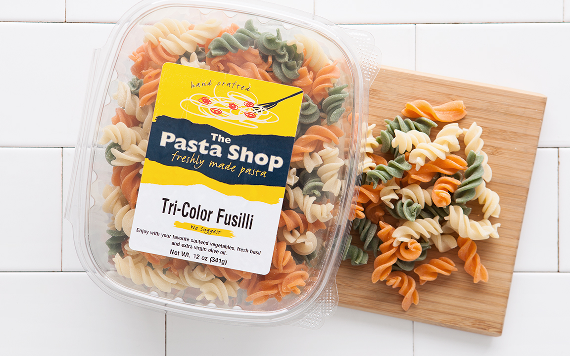 Tri-Color Fusilli | 12 oz | The Pasta Shop | Good Eggs
