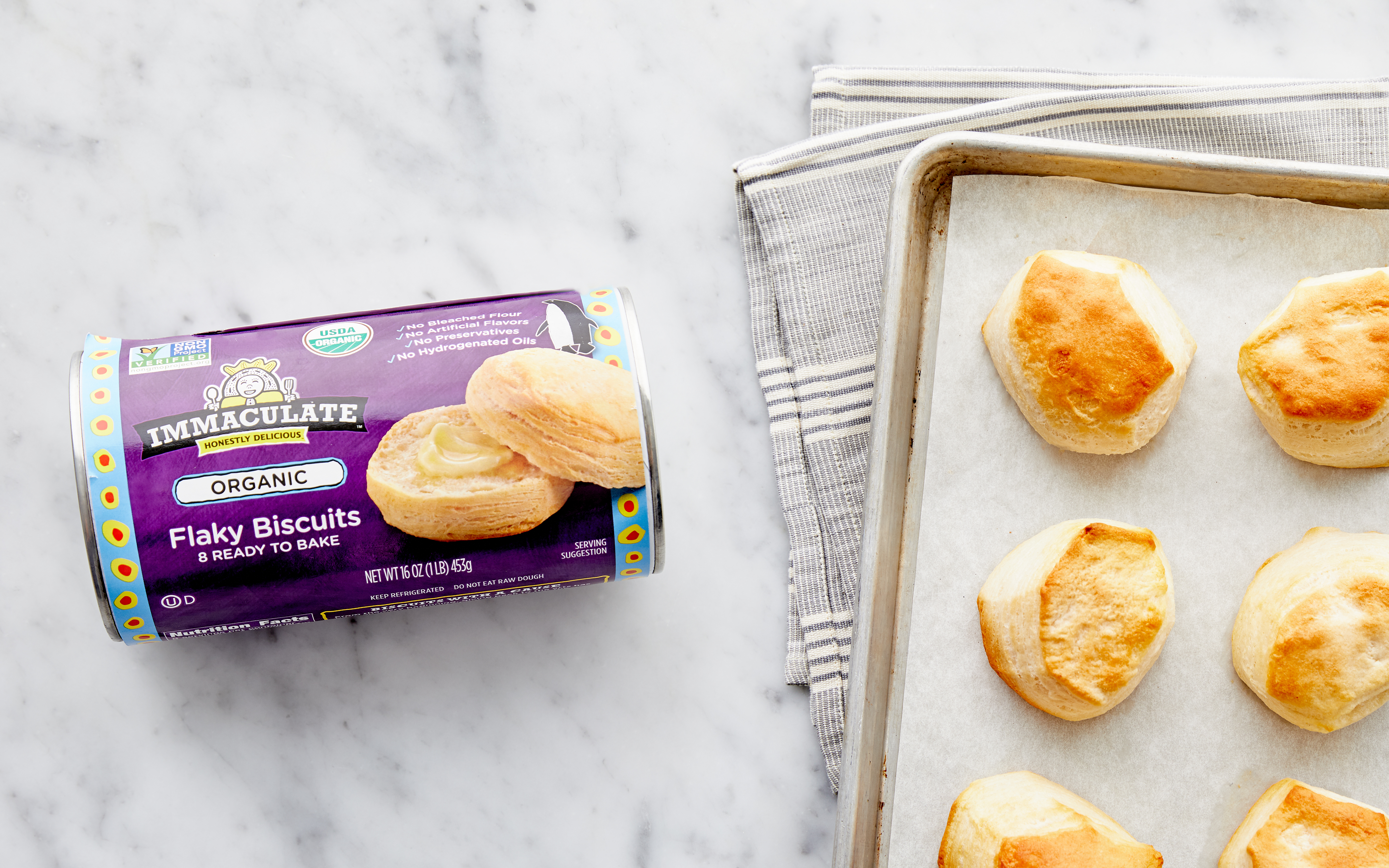 Organic Flaky Biscuits | 8 count | Immaculate Baking | Good Eggs