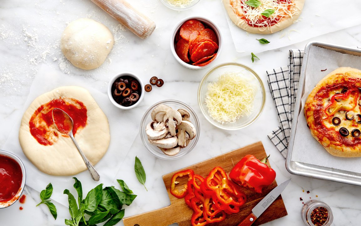 Personal Pizza Party | 4 servings | Good Eggs Meal Kits | Good Eggs