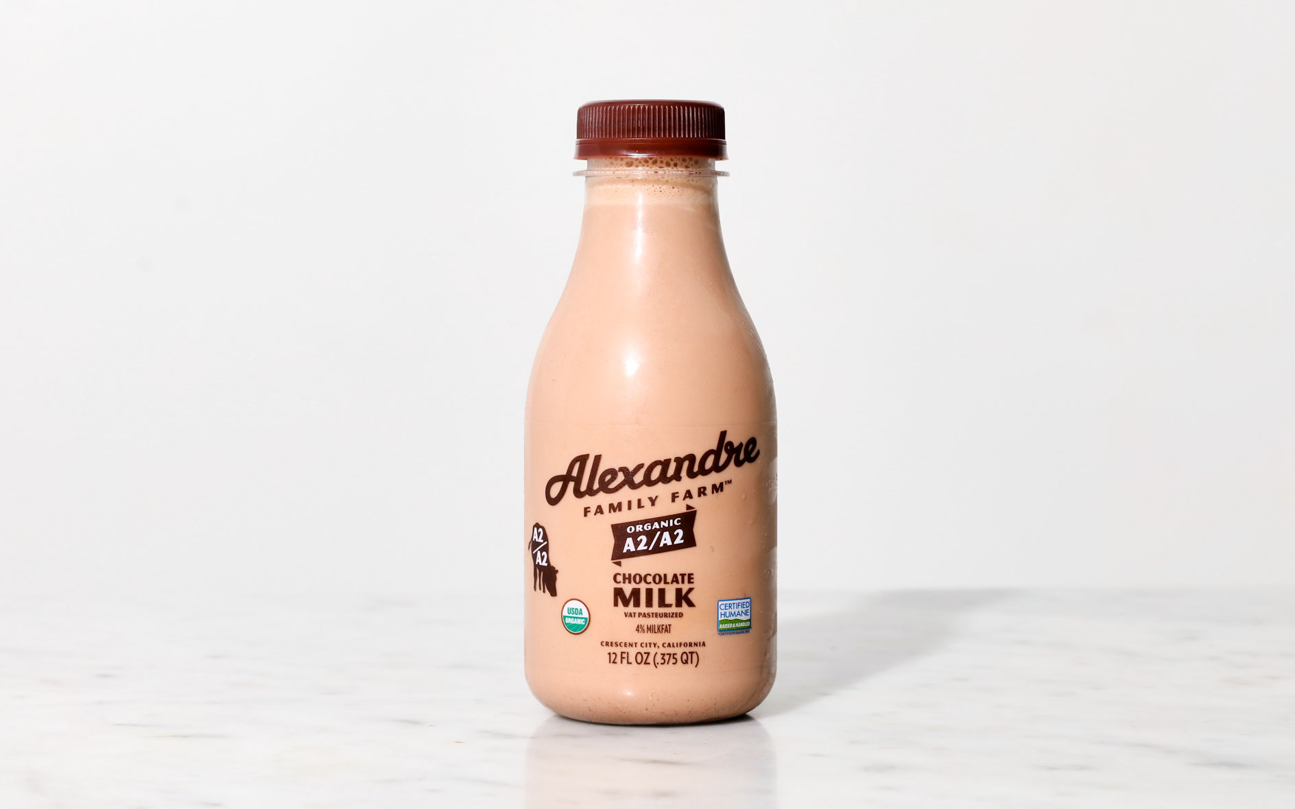 Organic A2 Chocolate Whole Milk | 12 fl oz | Alexandre Family Farm ...