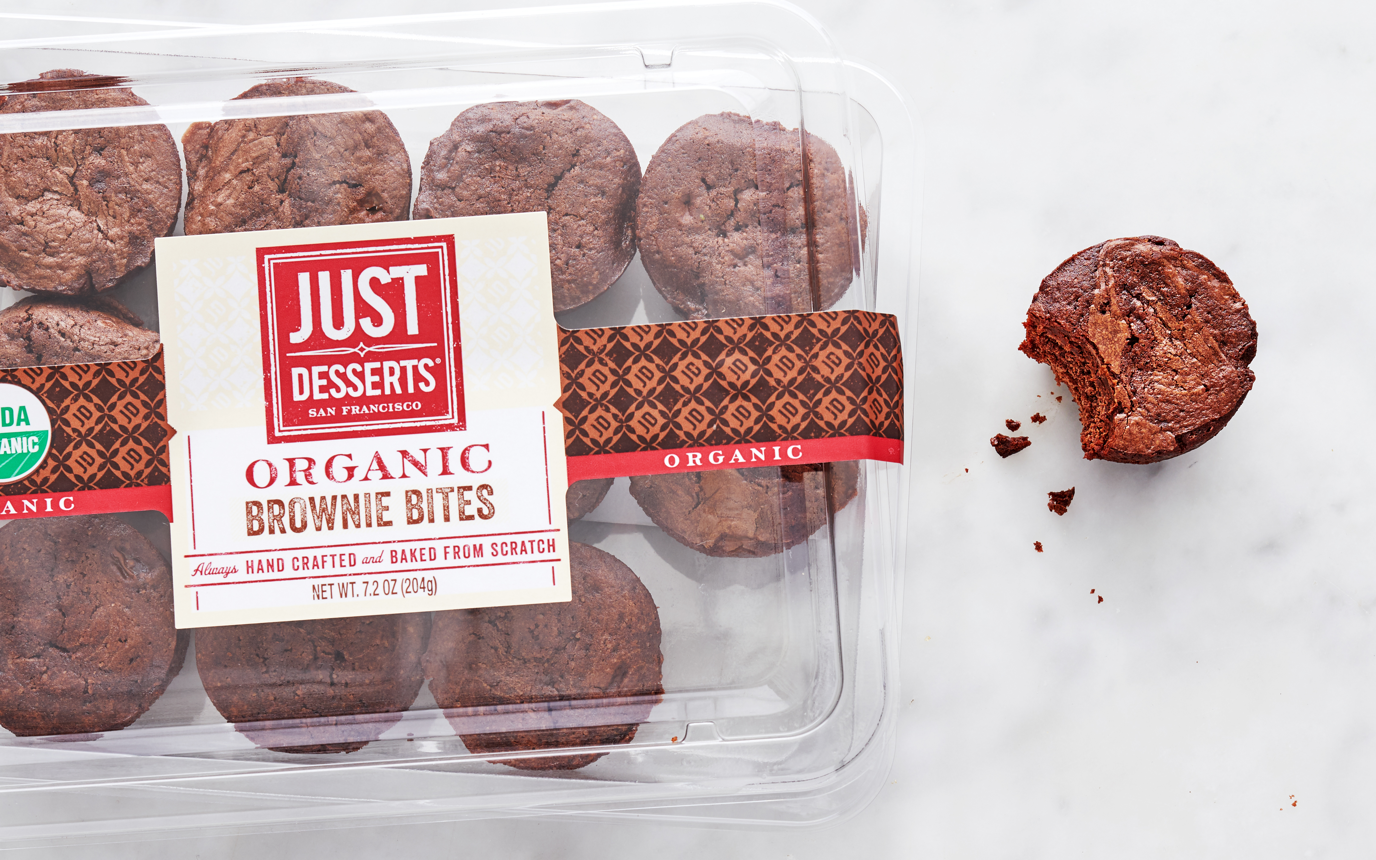 Organic Brownie Bites | 12 count | Just Desserts | Good Eggs