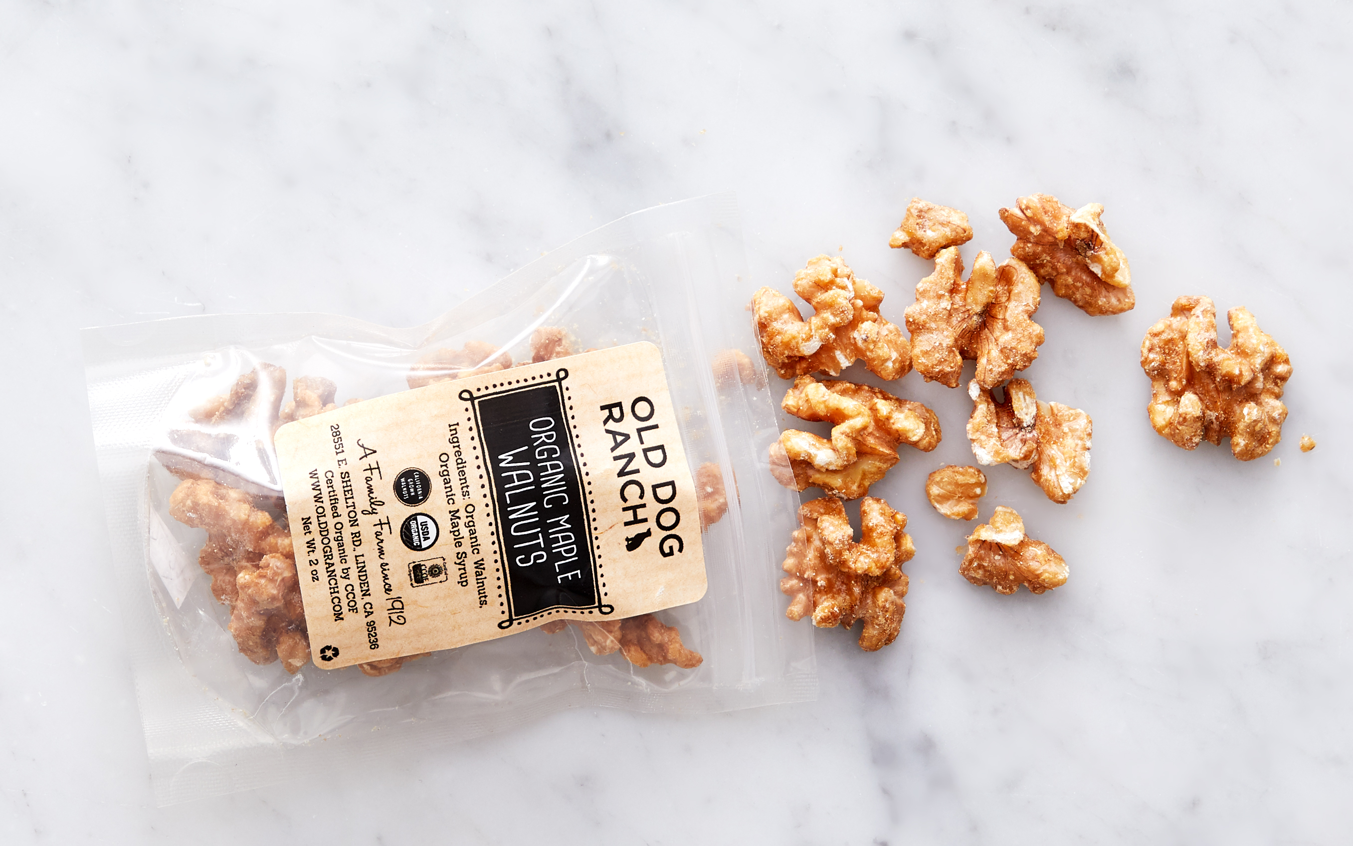 Organic Maple Walnuts | 2 oz | Old Dog Ranch | Good Eggs