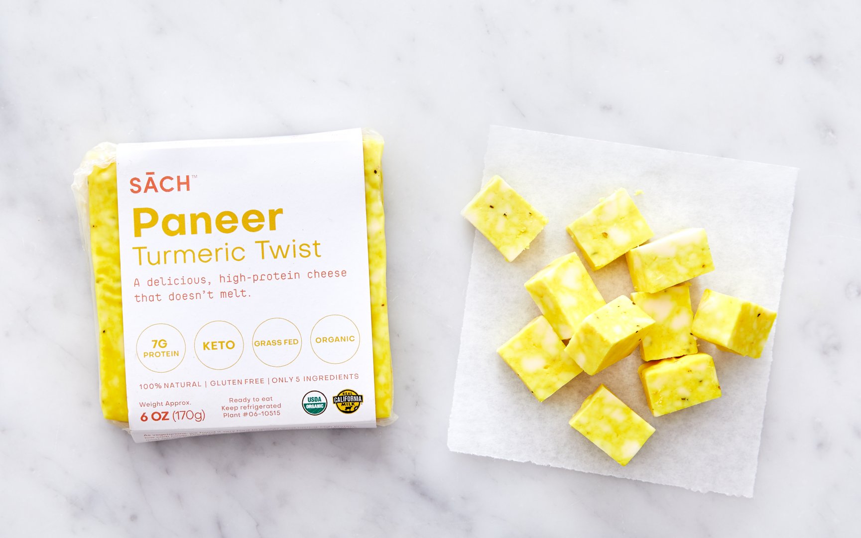 Turmeric Twist Paneer | 6 oz | Sach Foods | Good Eggs