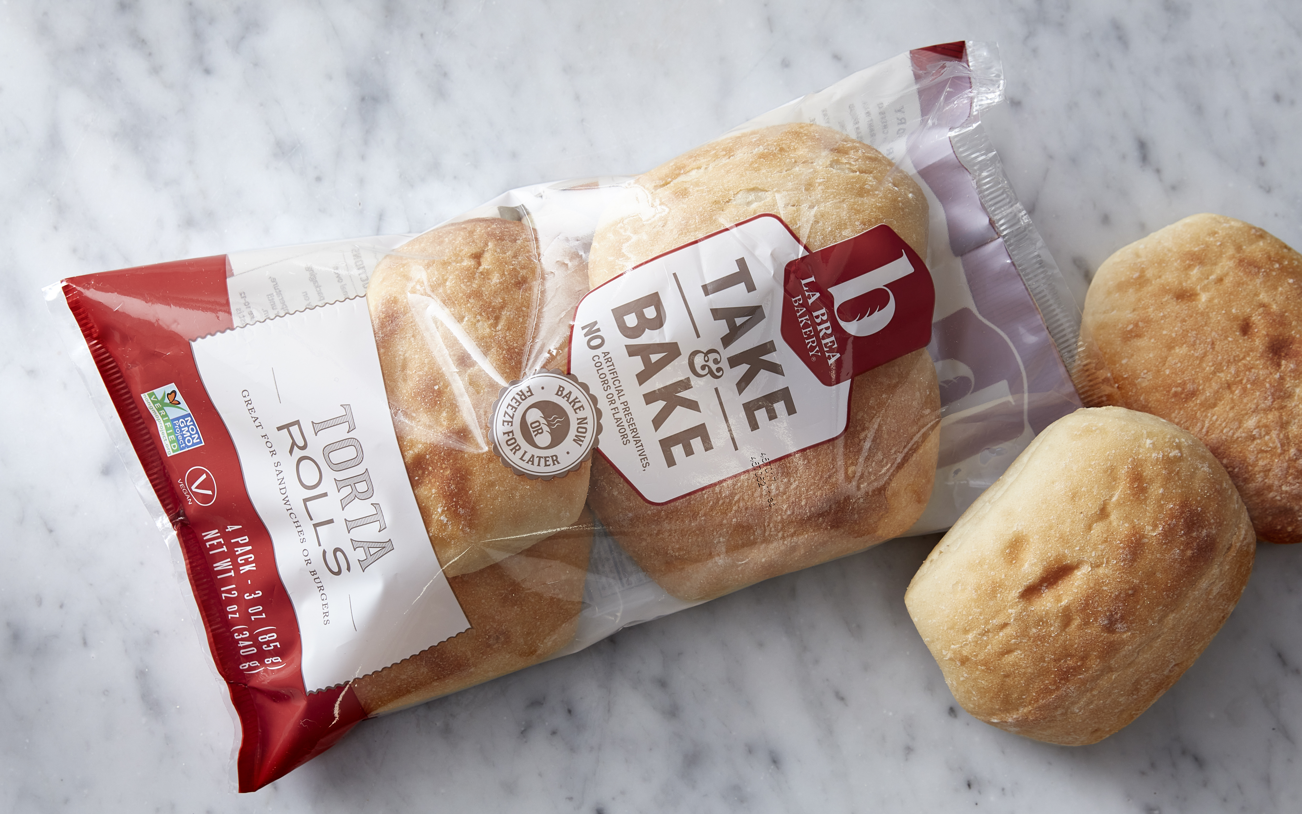 Take & Bake Telera Rolls | 4 count | La Brea Bakery | Good Eggs