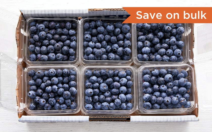 Flat of Organic Blueberries | 4.5 lb | Sierra Cascade Blueberry Farm ...