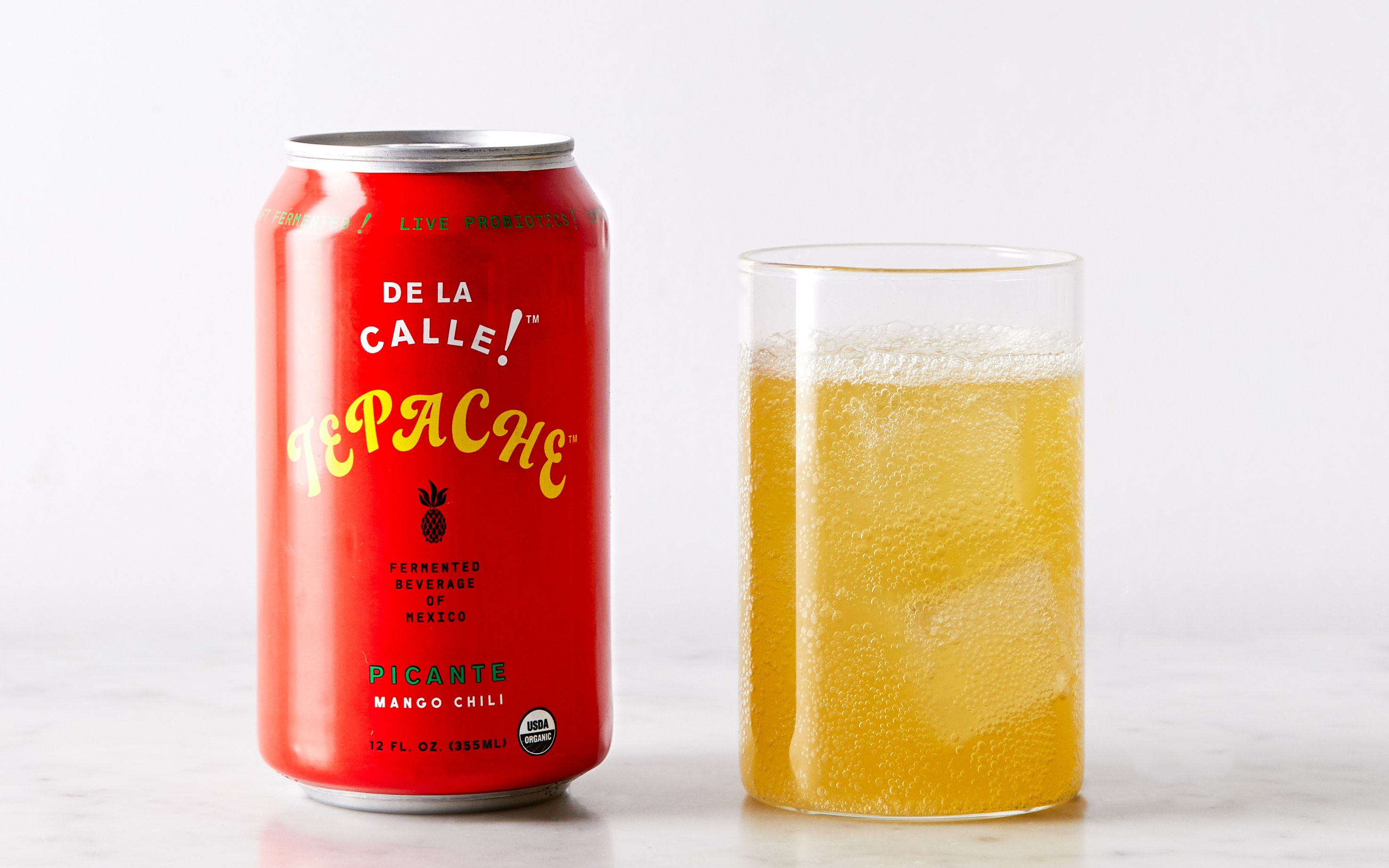 Organic Mango Chile Tepache | 12 oz | De La Calle | Good Eggs