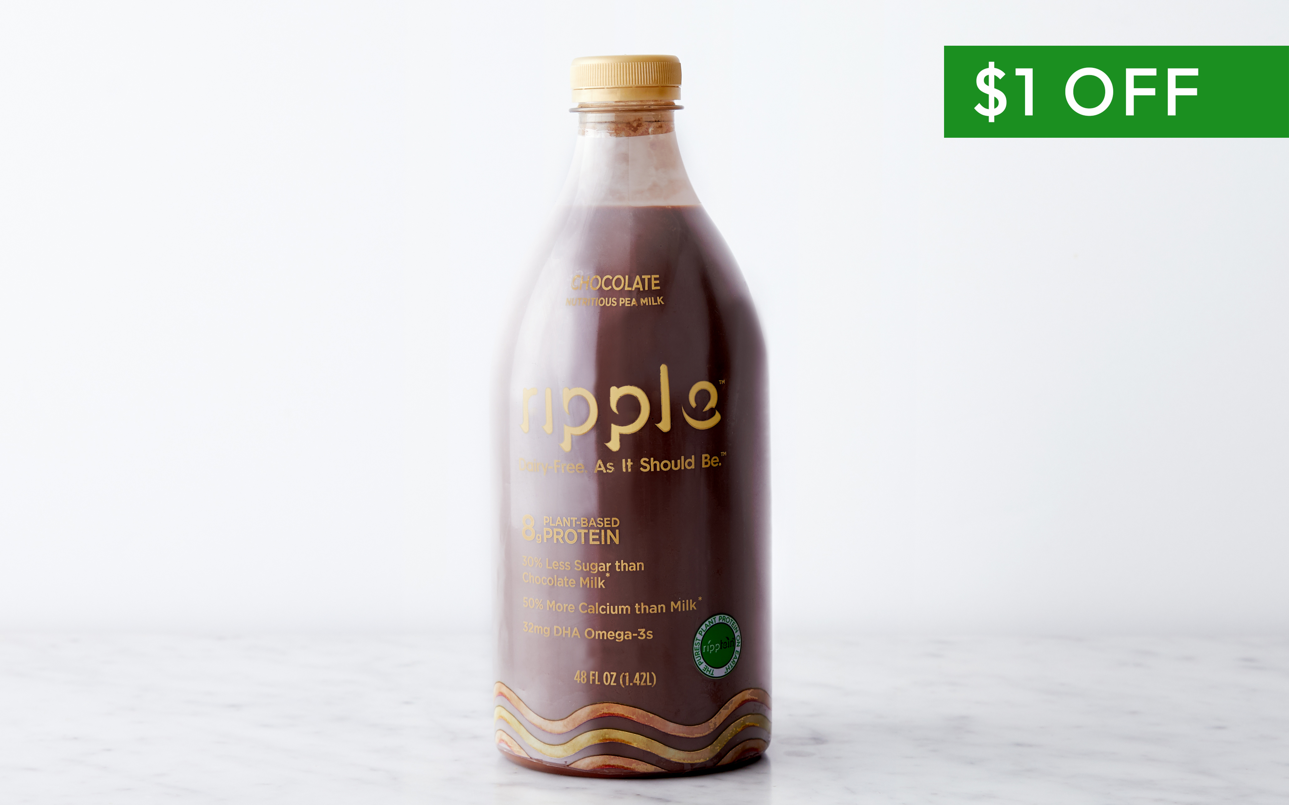 Chocolate Pea Milk | 48 fl oz | Ripple | Good Eggs