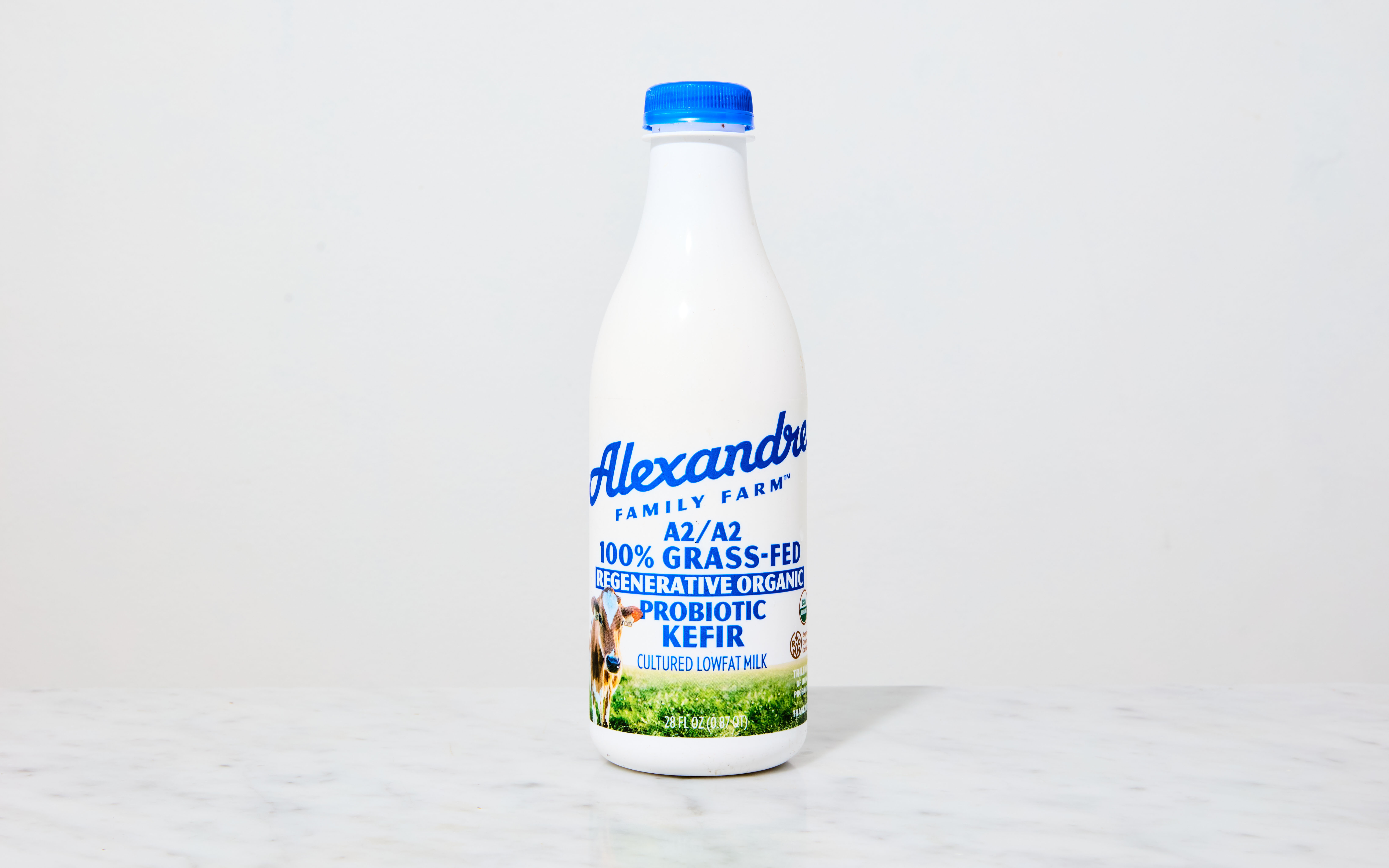 Organic Grass-Fed A2/A2 Lowfat Kefir | 28 fl oz | Alexandre Family Farm ...