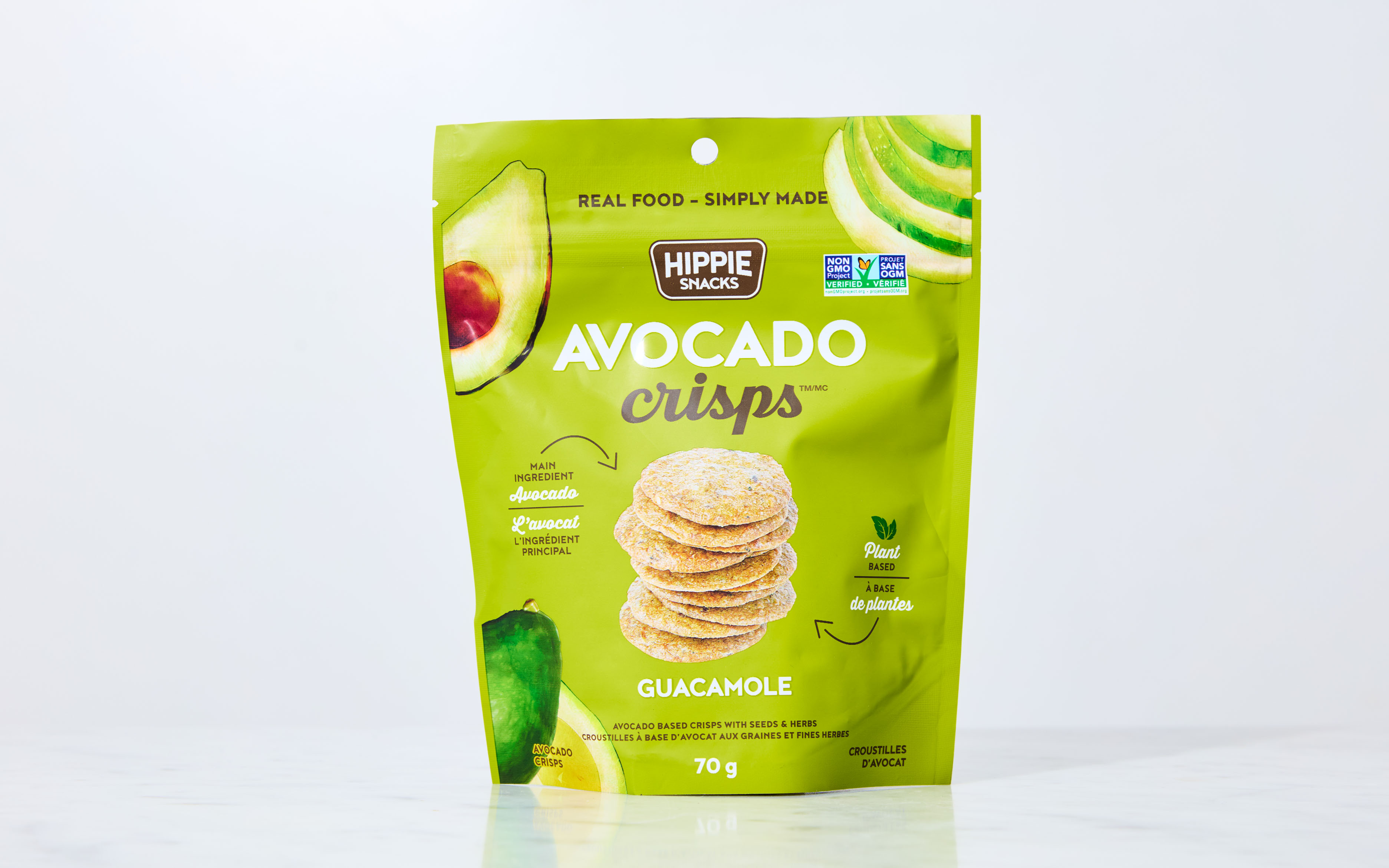 Guacamole Avocado Crisps | 2.5 oz | Hippie Snacks | Good Eggs
