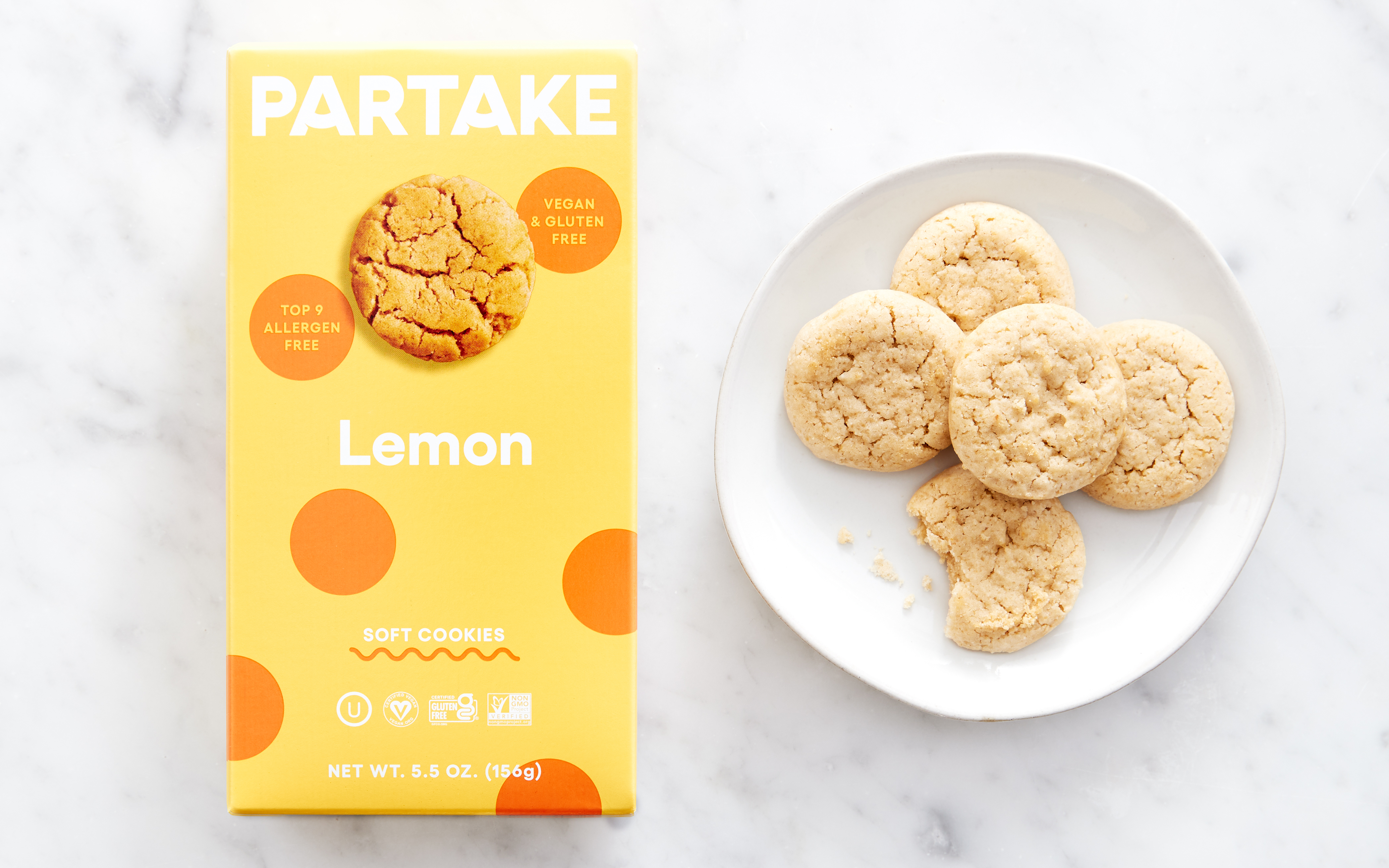 Soft Baked Lemon Cookies | 5.5 oz | Partake Foods | Good Eggs