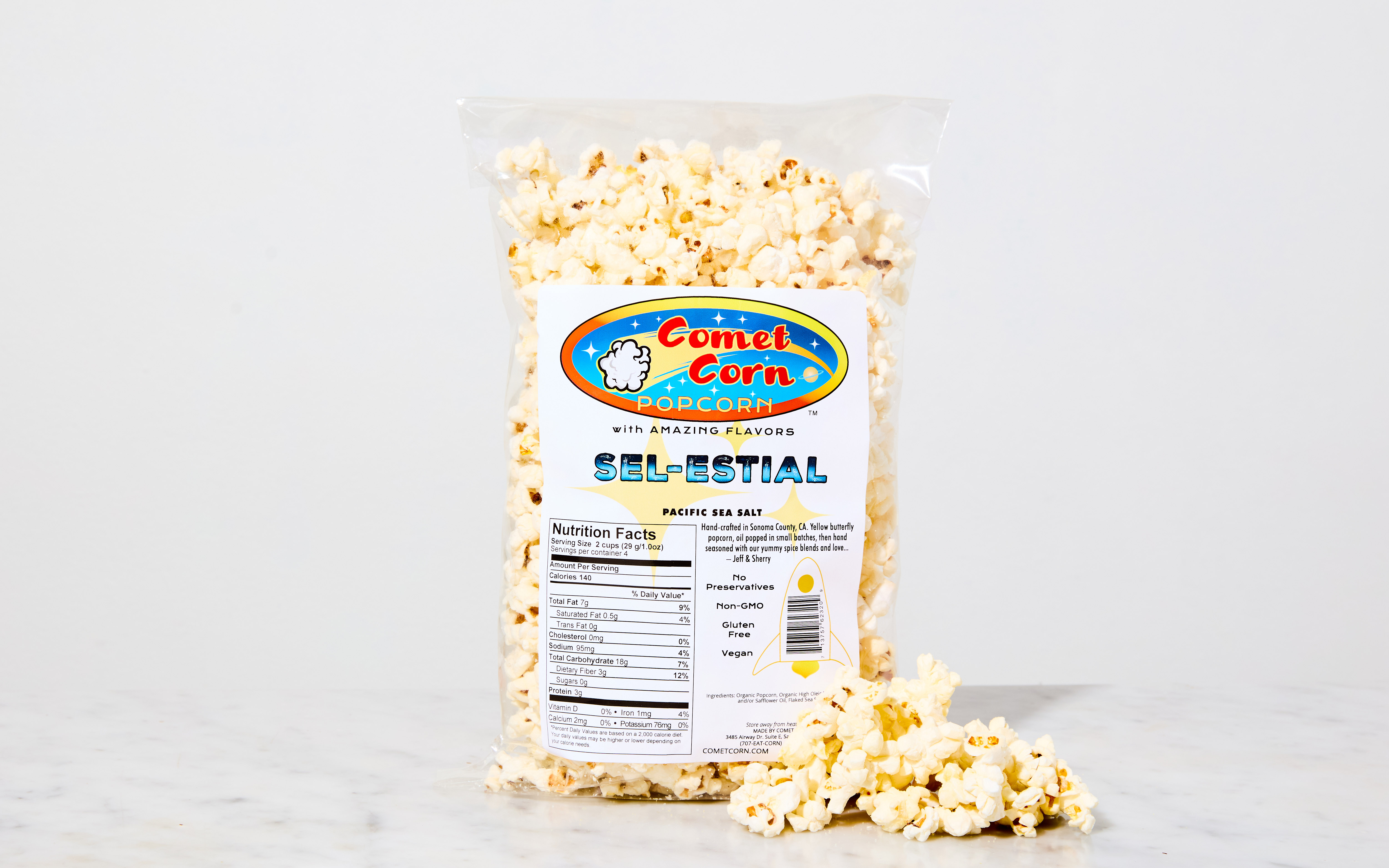 Sel-estial Popcorn | 4 oz | Comet Corn | Good Eggs
