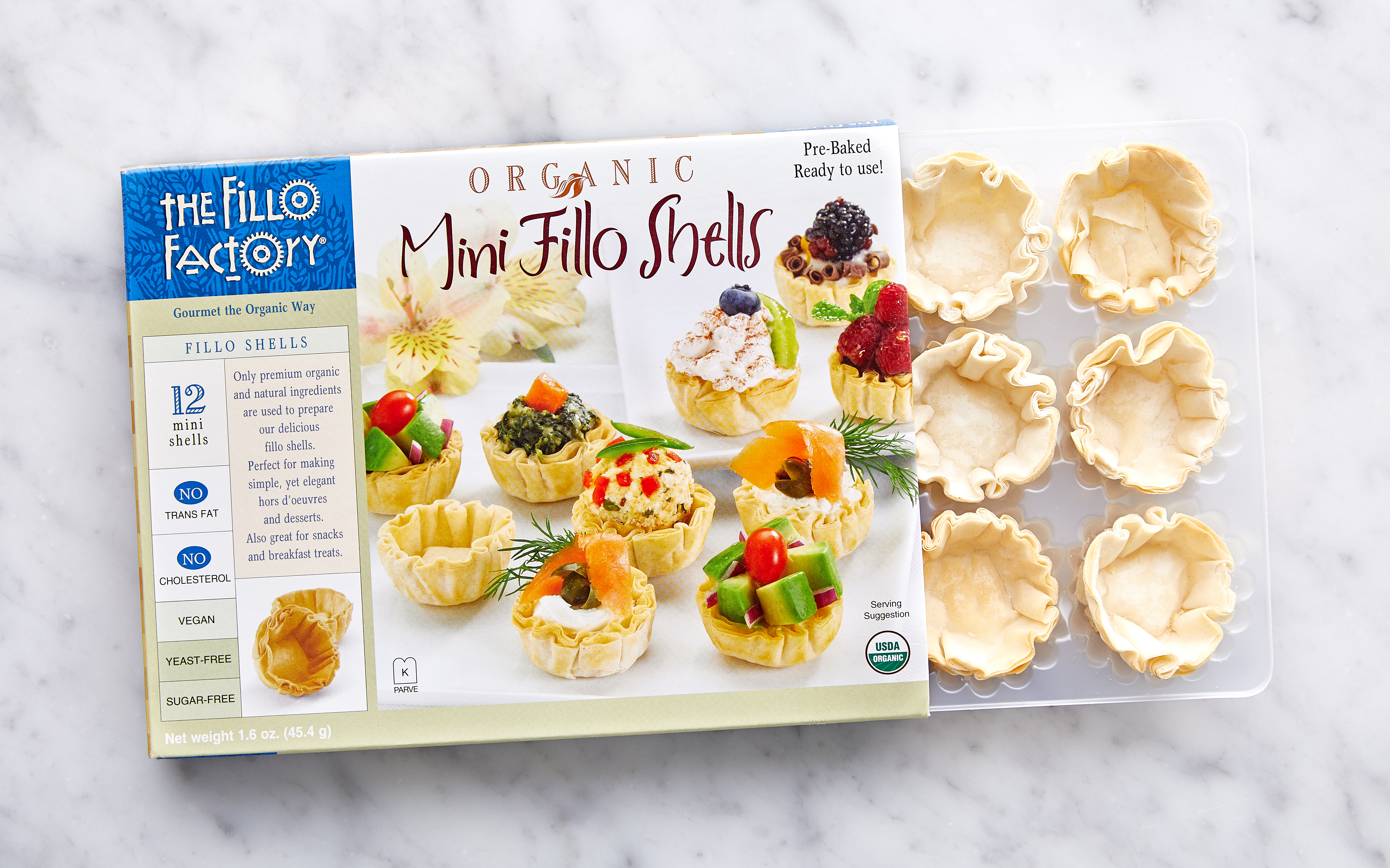 Organic Mini Fillo Pastry Shells | 12 count | Fillo Factory | Good Eggs