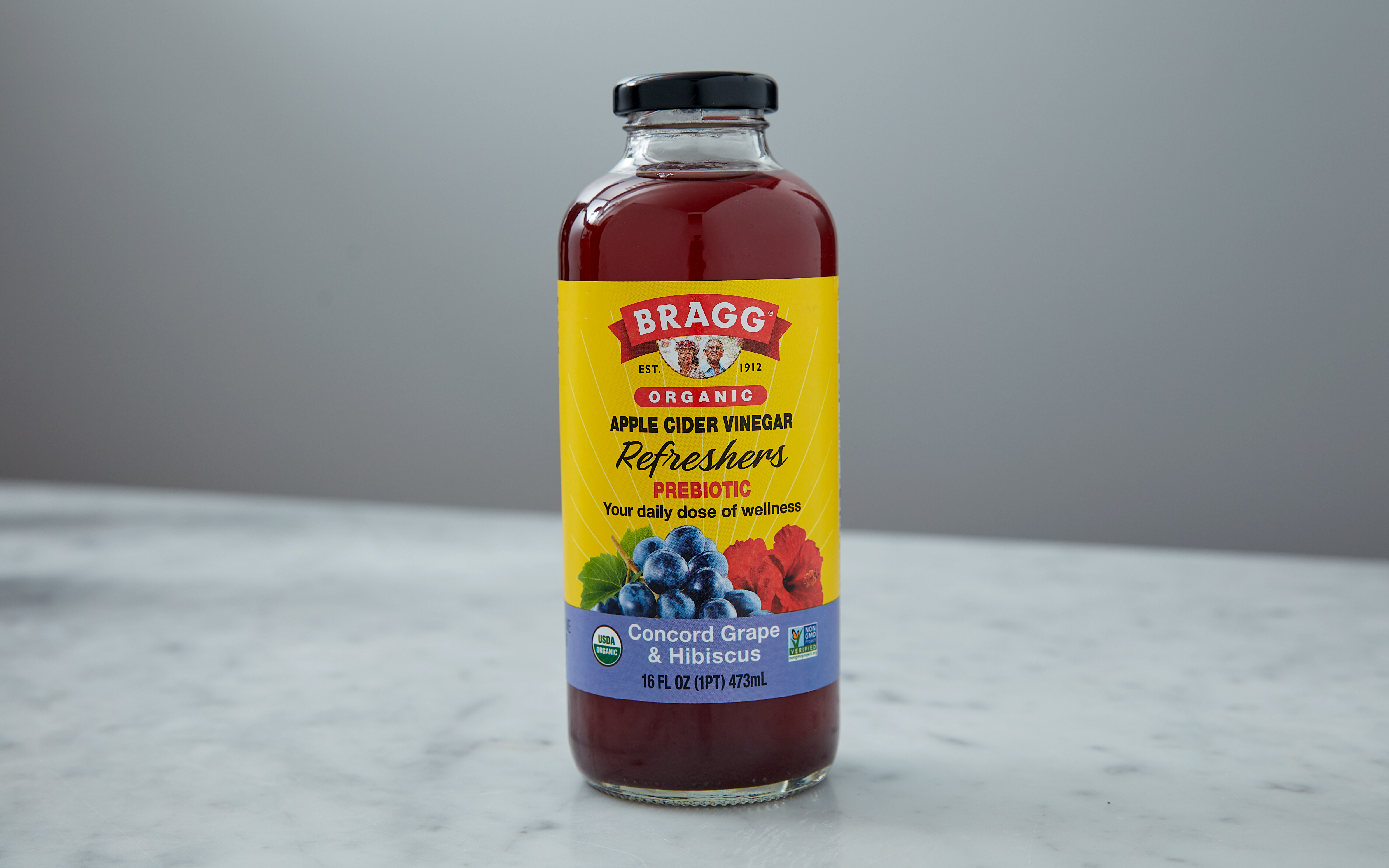 Organic Concord Grape & Hibiscus Apple Cider Vinegar Refresher | 16 fl ...