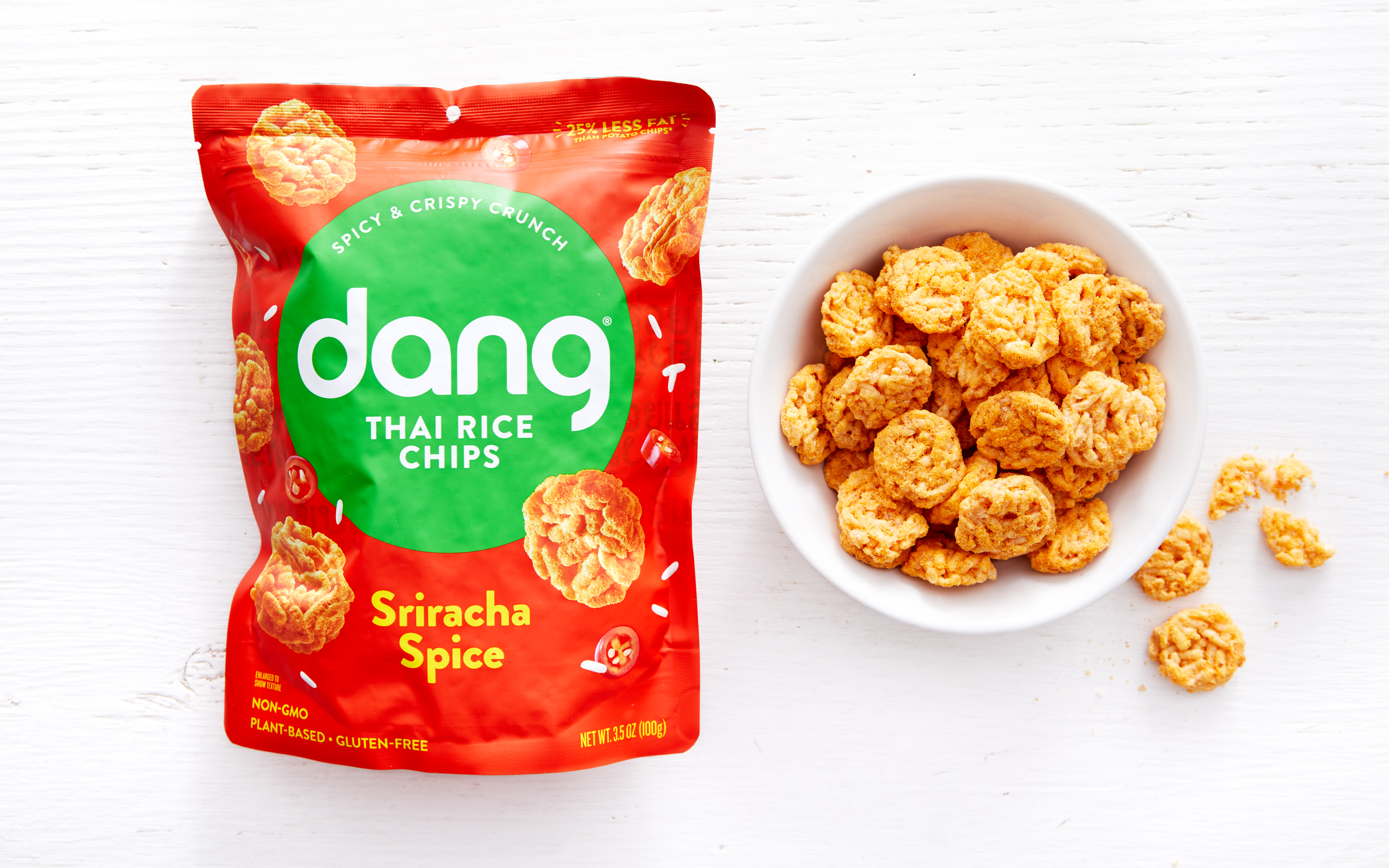 Sriracha Sticky Rice Chips | 3.5 oz | Dang | Good Eggs