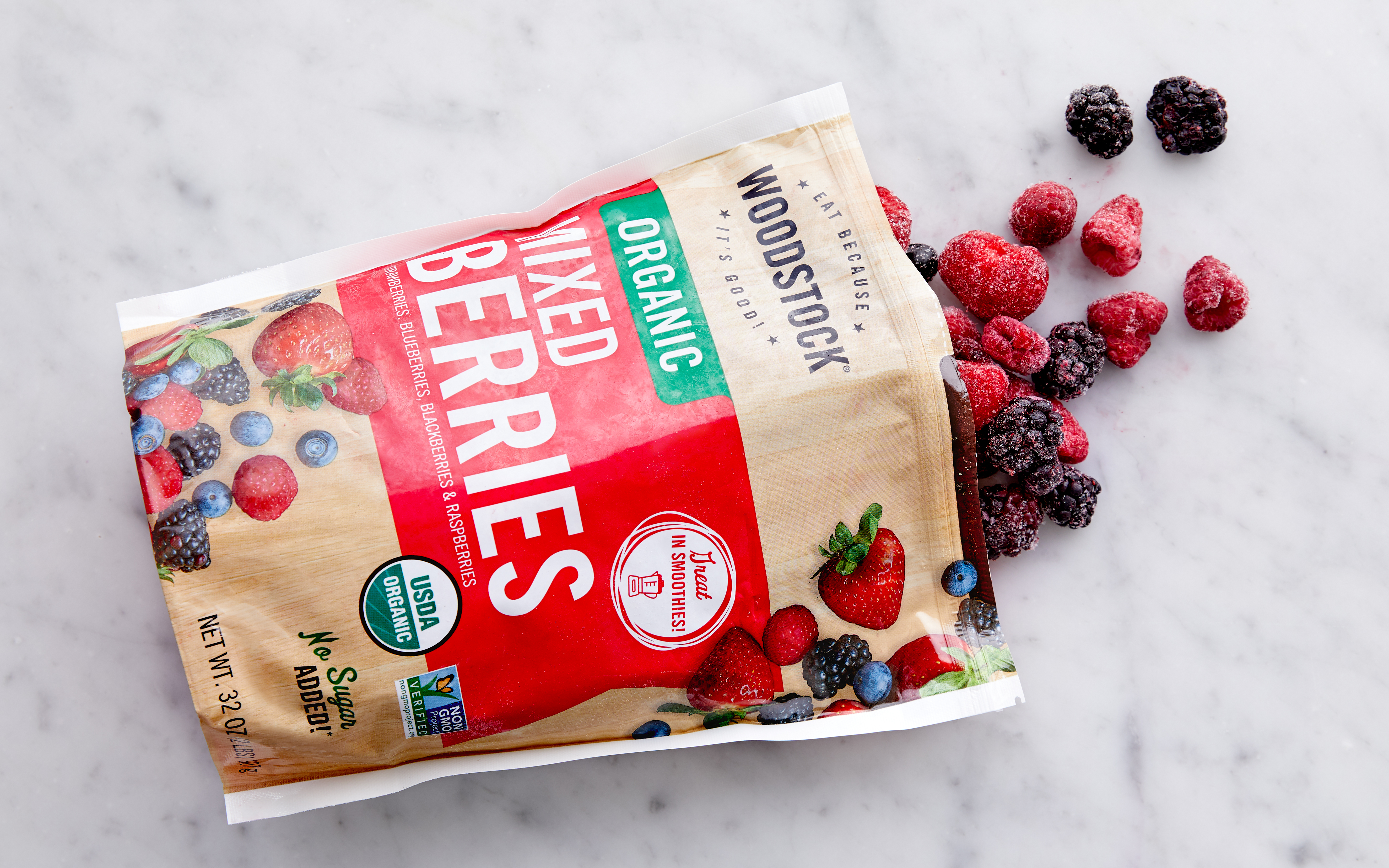 Organic Frozen Mixed Berries | 32 oz | Woodstock | Good Eggs