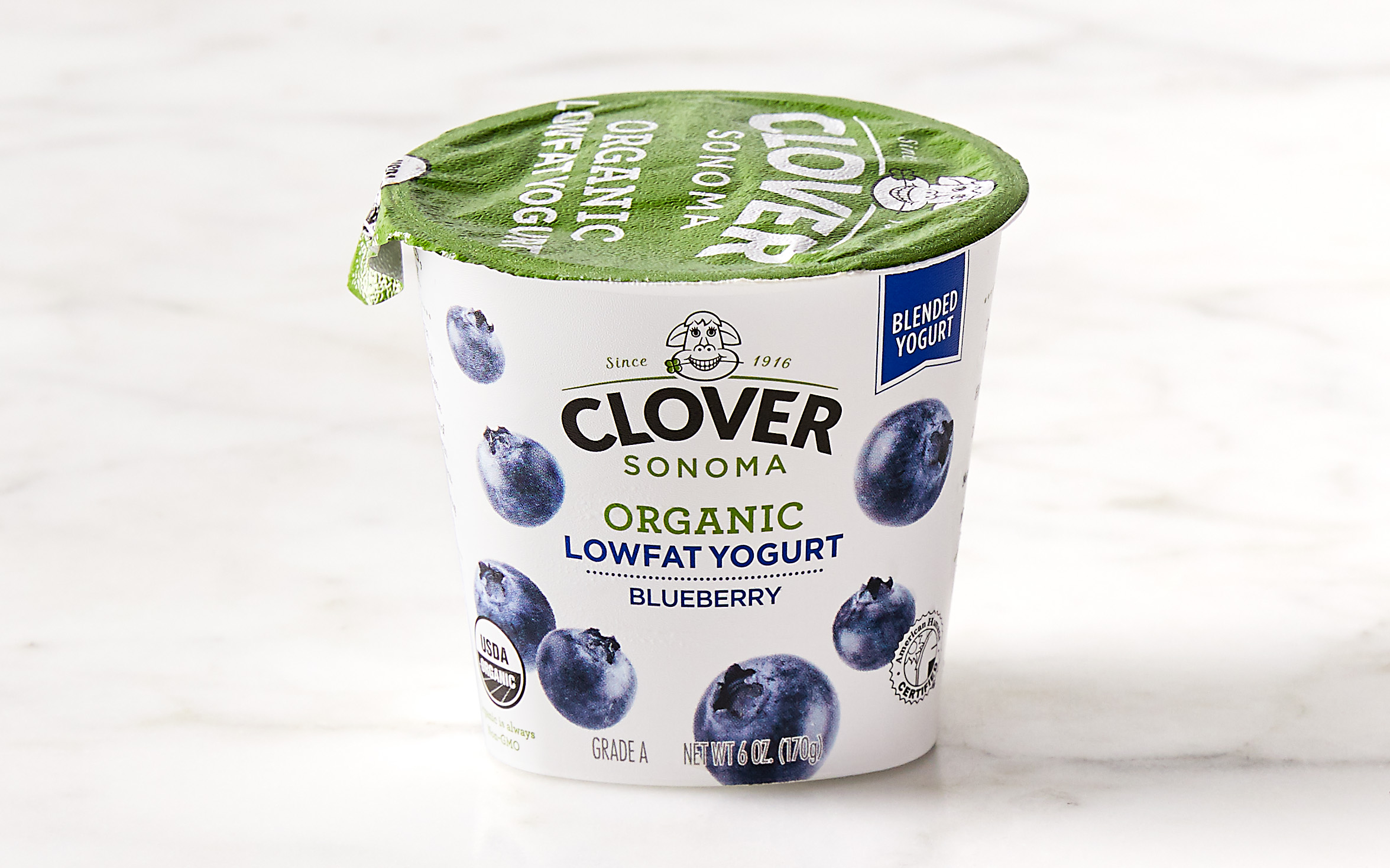 Organic Low Fat Blueberry Yogurt | 5.3 oz | Clover Sonoma | Good Eggs