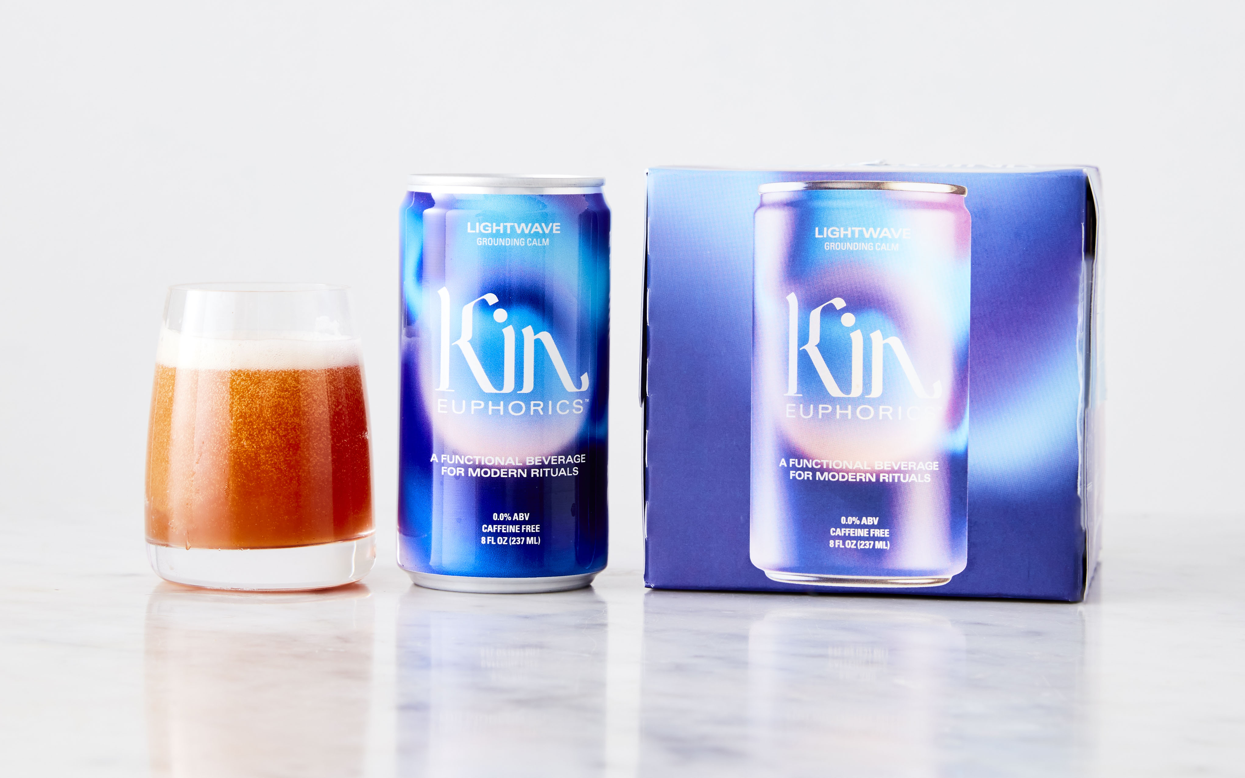 Lightwave Calming Functional Beverage | 4 count | Kin Euphorics | Good Eggs