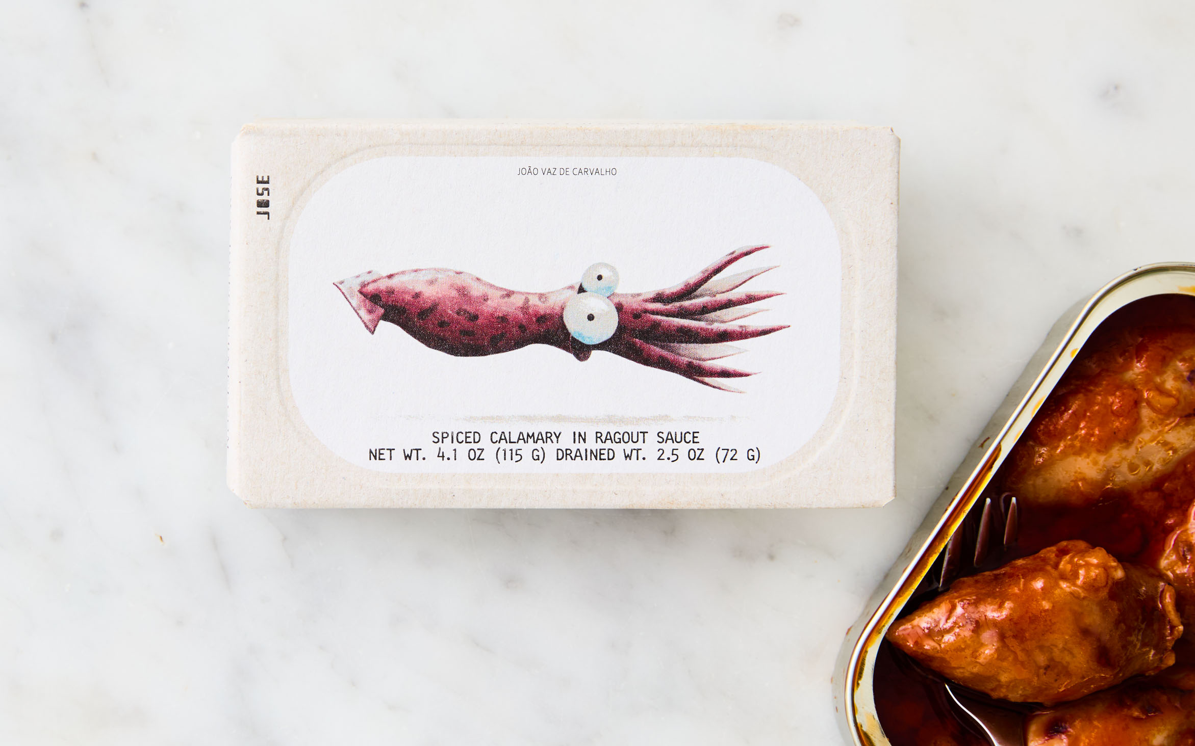 Spiced Calamari in Ragout Sauce | 4.2 oz | Jose Gourmet | Good Eggs