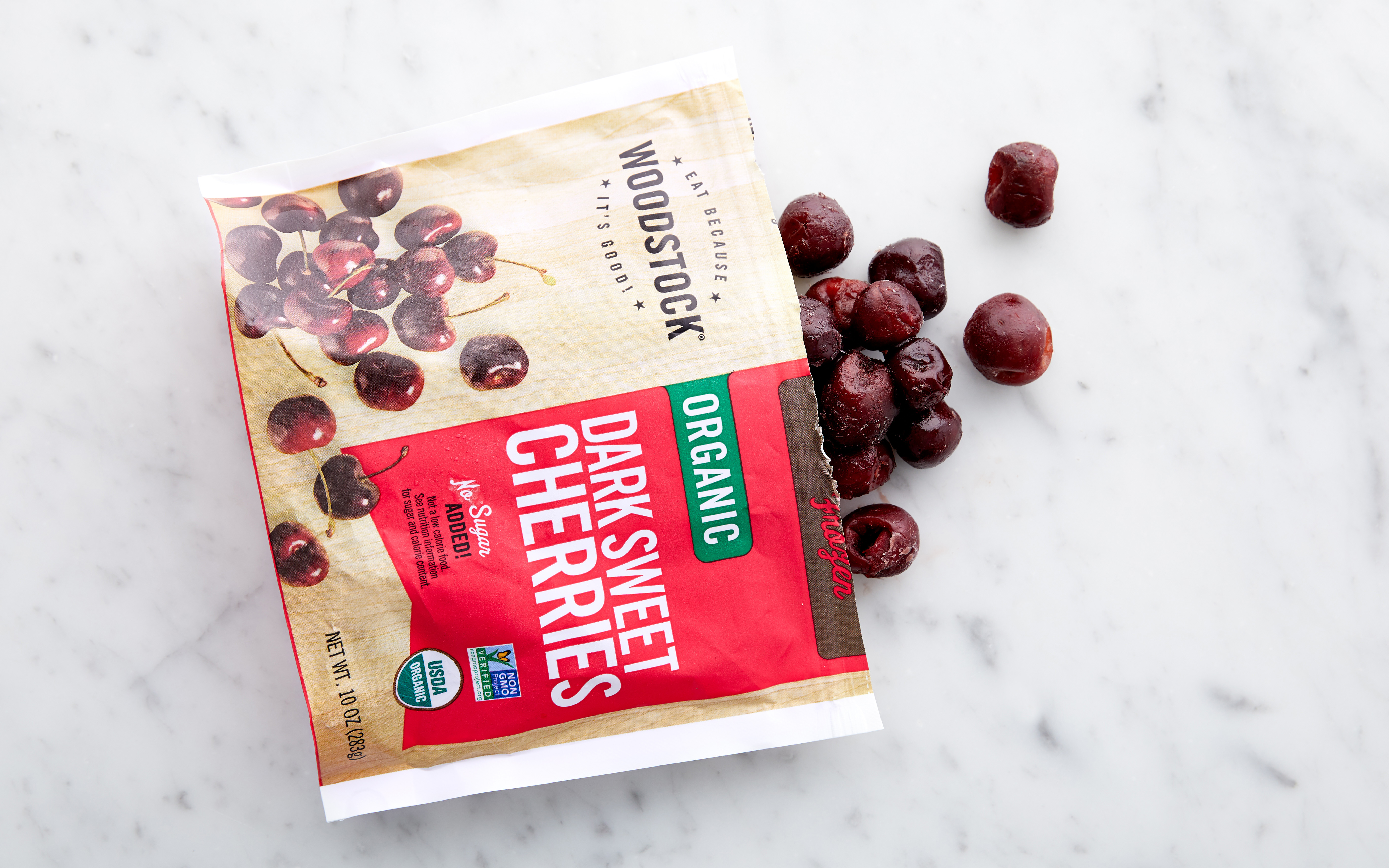 Organic Frozen Cherries | 10 oz | Woodstock | Good Eggs