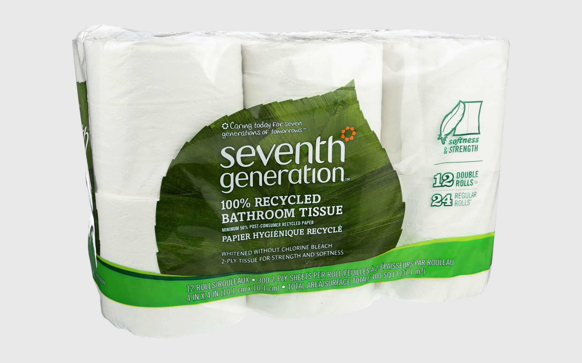 100% Recycled Bath Tissue | 12 count | Seventh Generation | Good Eggs