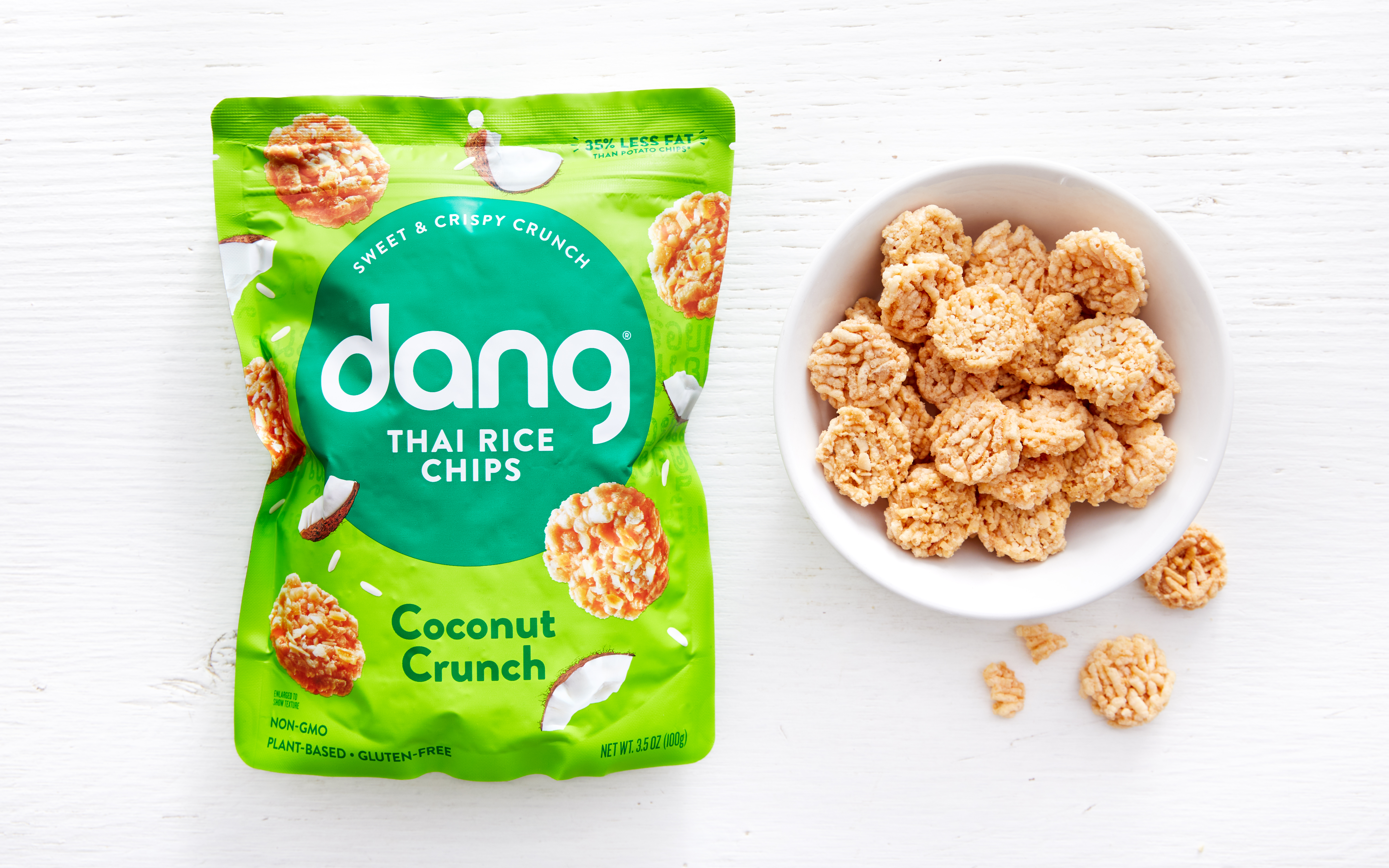 Coconut Sticky Rice Chips | 3.5 oz | Dang | Good Eggs