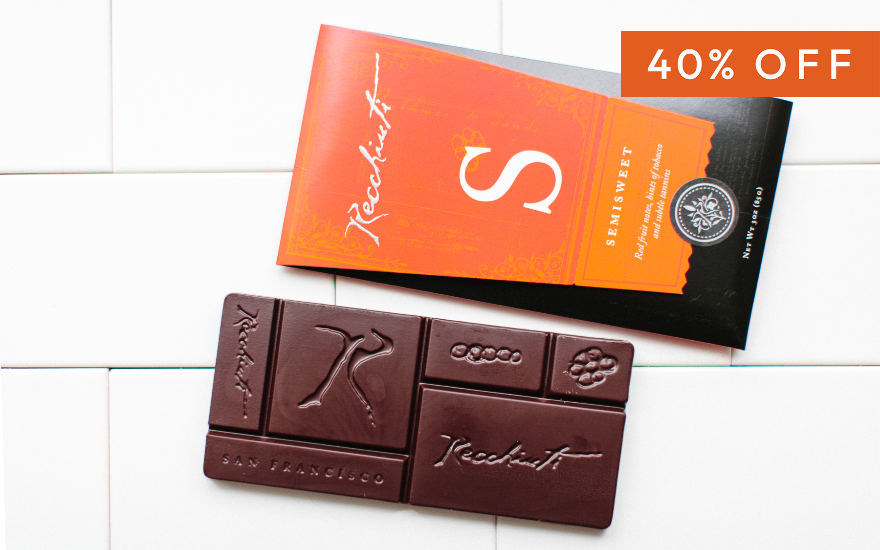 Semisweet Chocolate Bar | 3 oz | Recchiuti Confections | Good Eggs