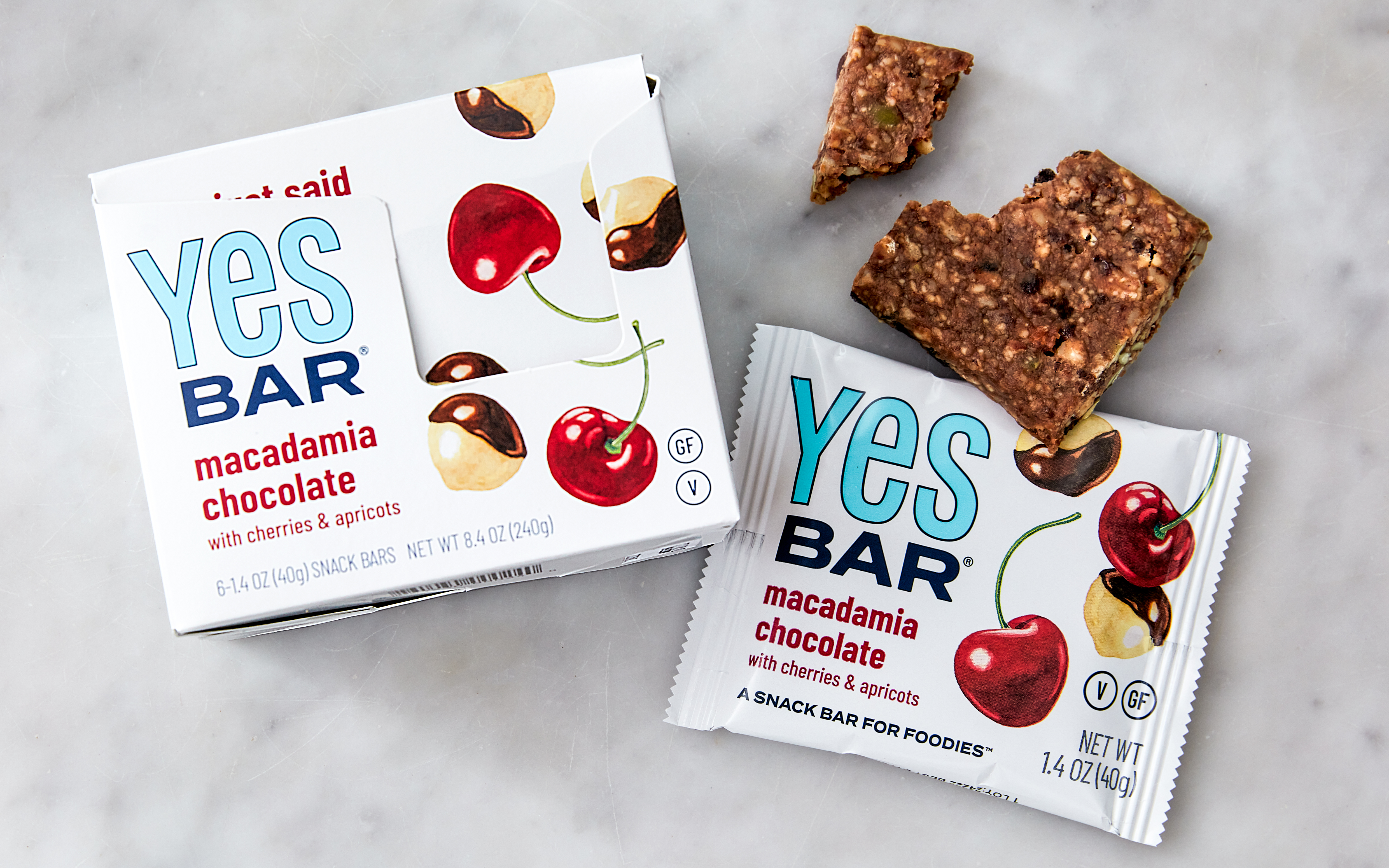 Macadamia Cherry Chocolate Bar (Vegan, Gluten-Free) | 1.4 oz | The YES ...