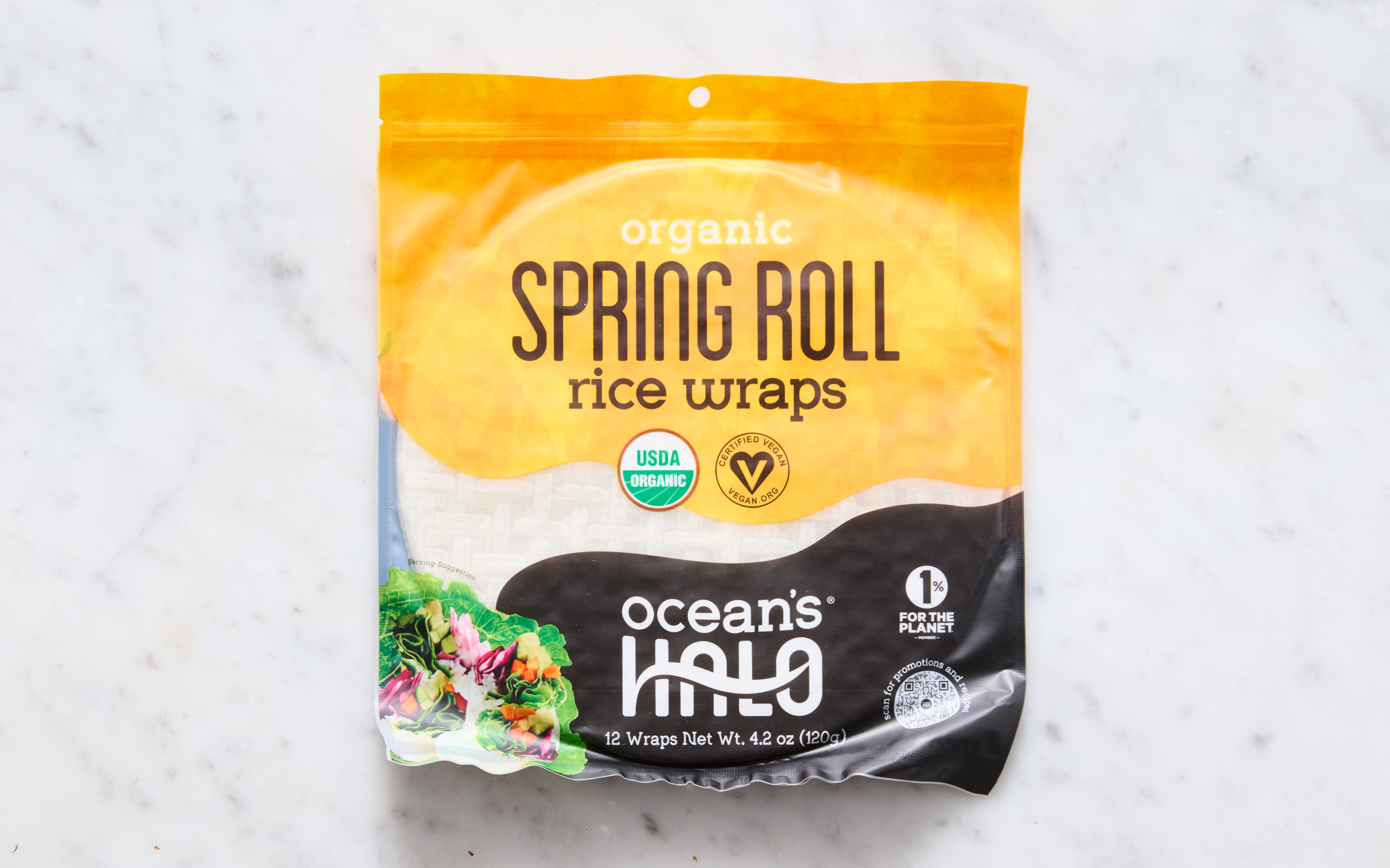 Organic Rice Spring Roll Wraps | 4.2 oz | Ocean's Halo | Good Eggs