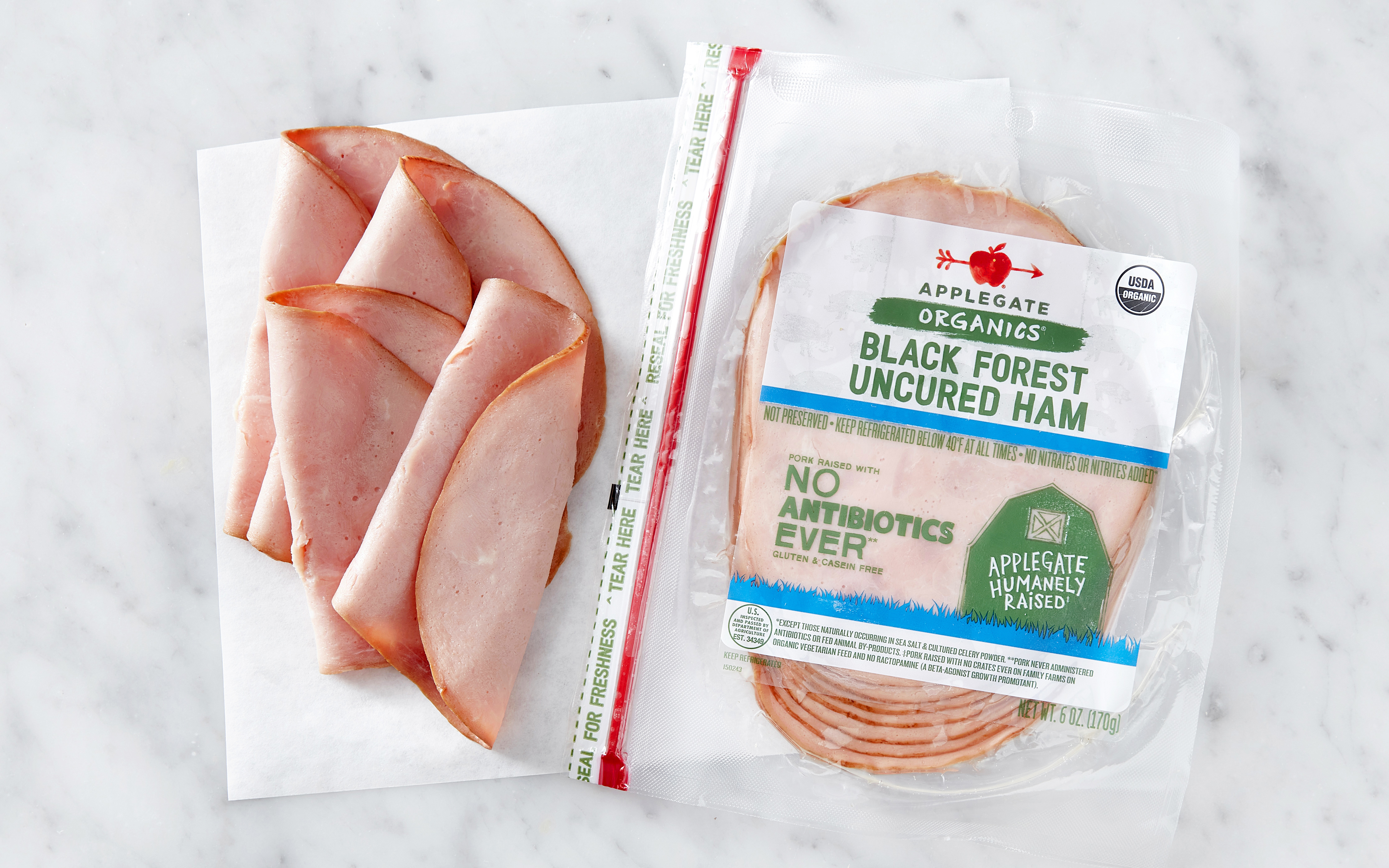 Organic Black Forest Sliced Ham | 6 oz | Applegate Farms | Good Eggs