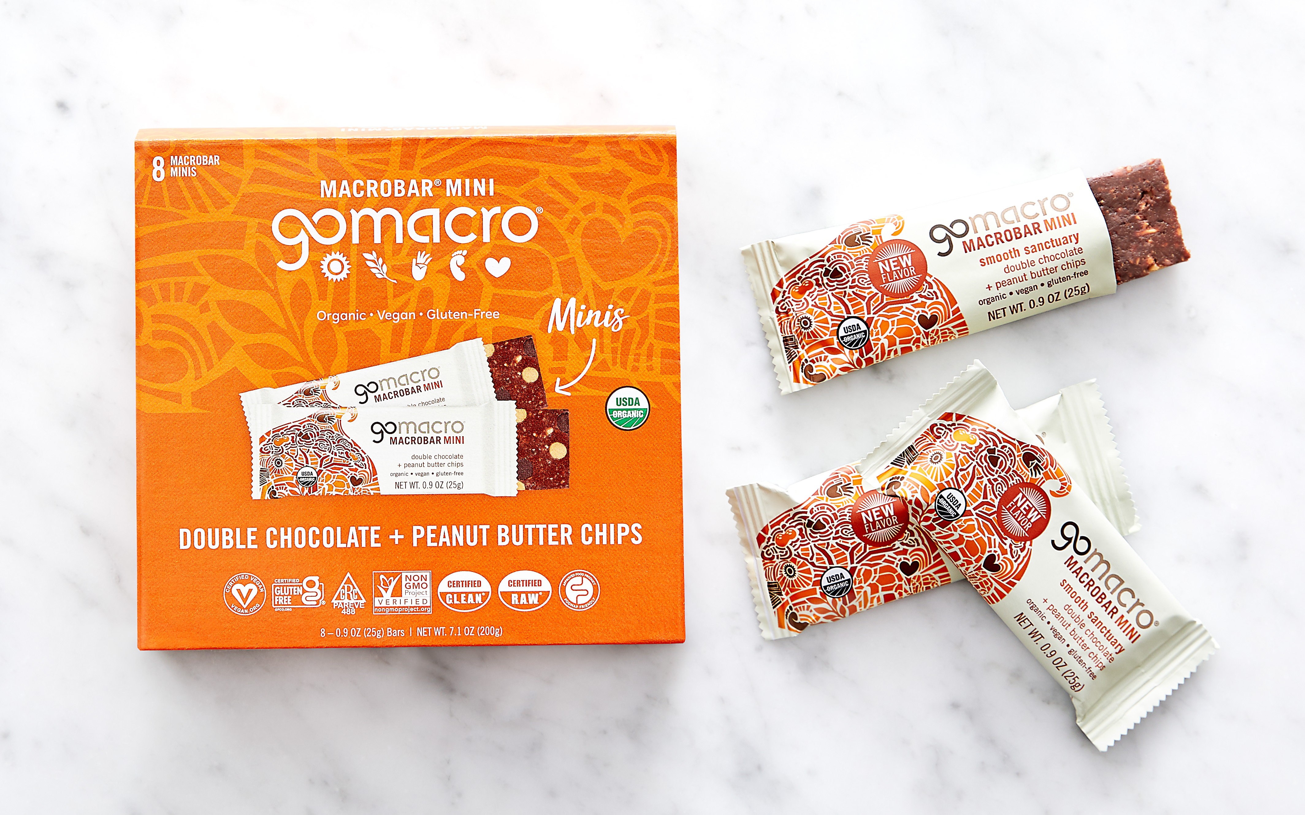 Double Chocolate & Peanut Butter Chips MacroBar Mini Multipack | 8 ...