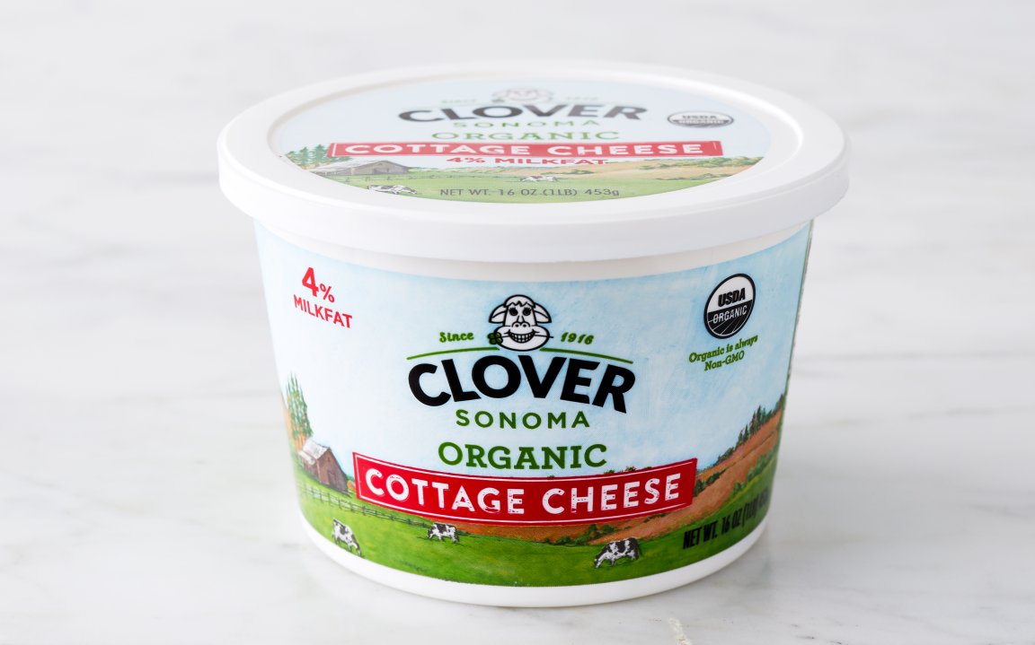 Organic Cottage Cheese | 16 oz | Clover Sonoma | Good Eggs